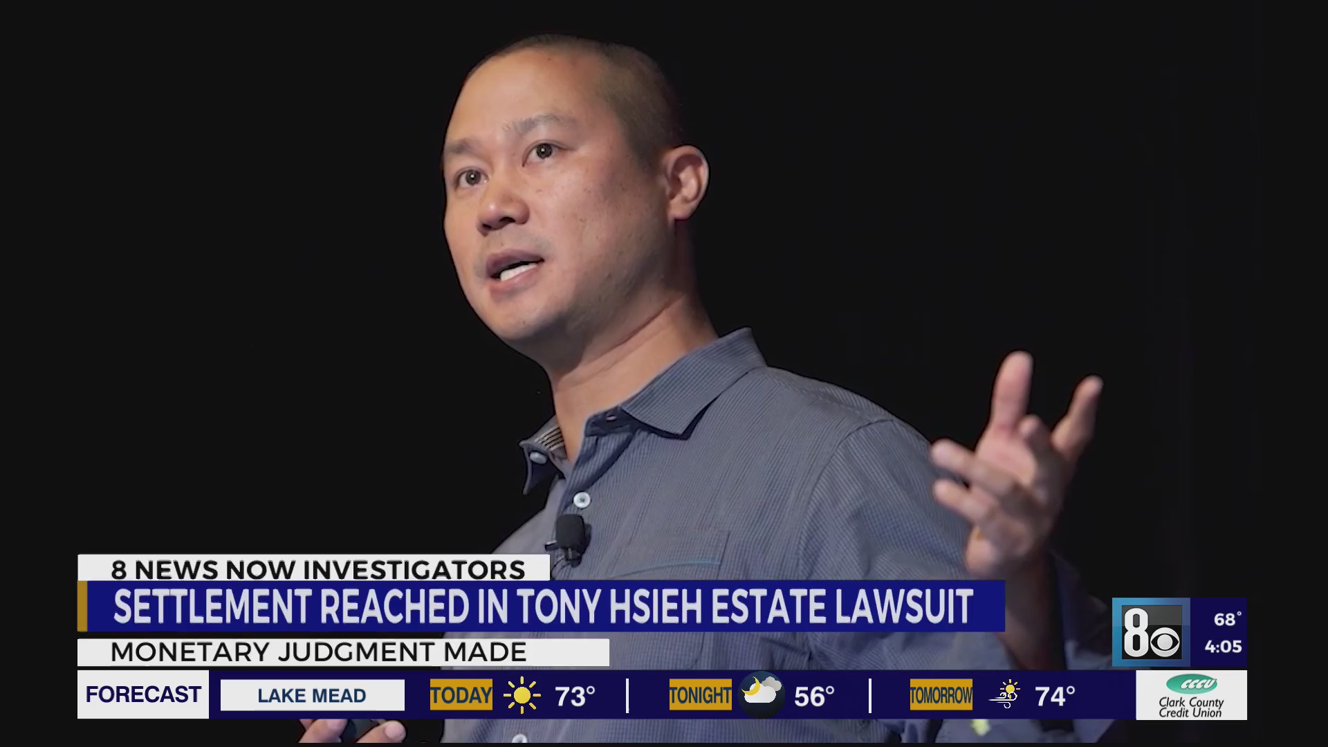 Settlement reached in Tony Hsieh estate lawsuit involving financial ...