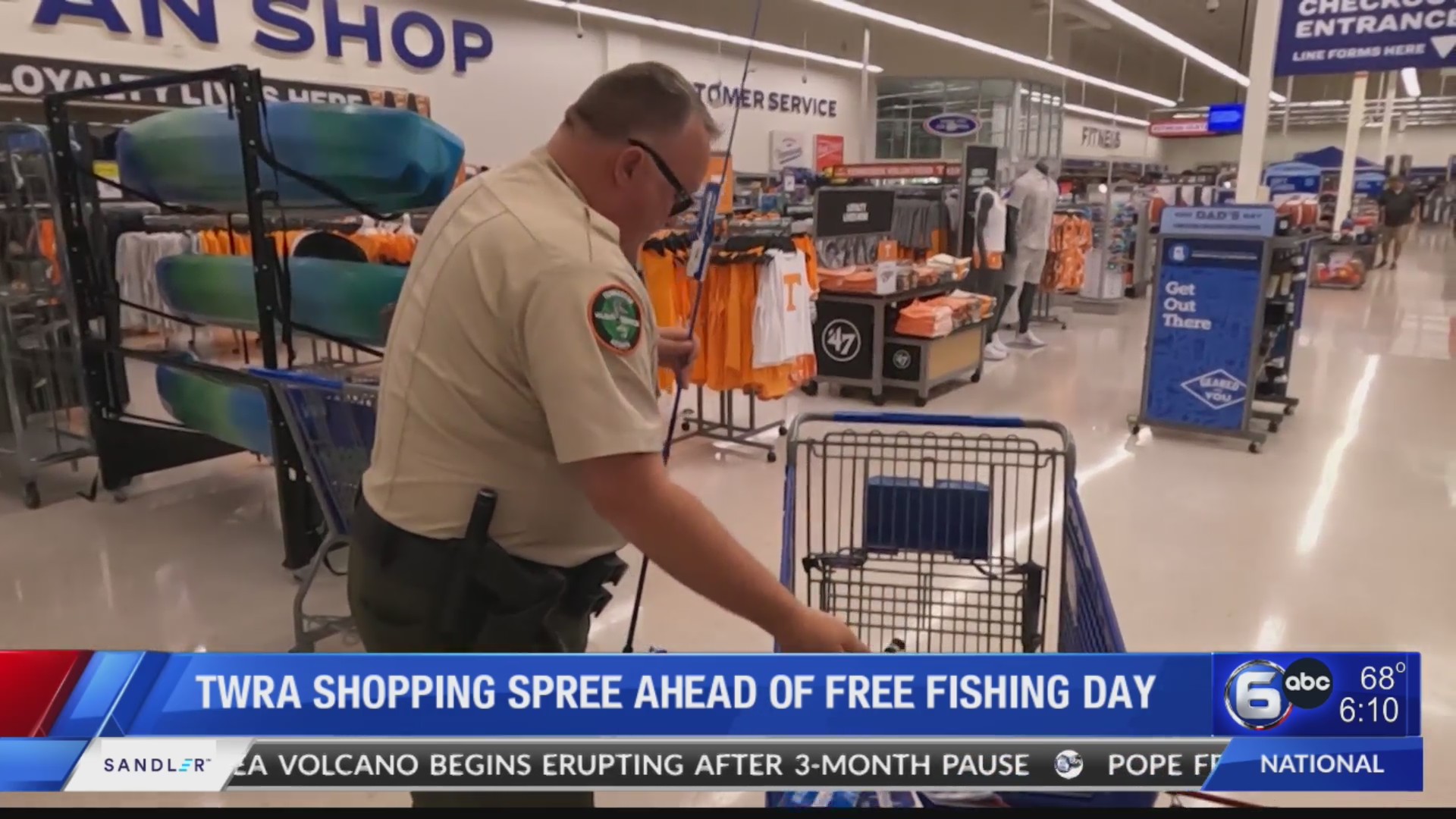 TWRA shopping spree ahead of free fishing day – WATE 6 On Your Side