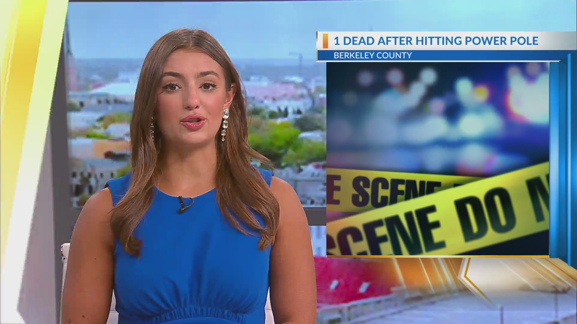 One dead after striking power pole in Berkeley County crash – WCBD News 2