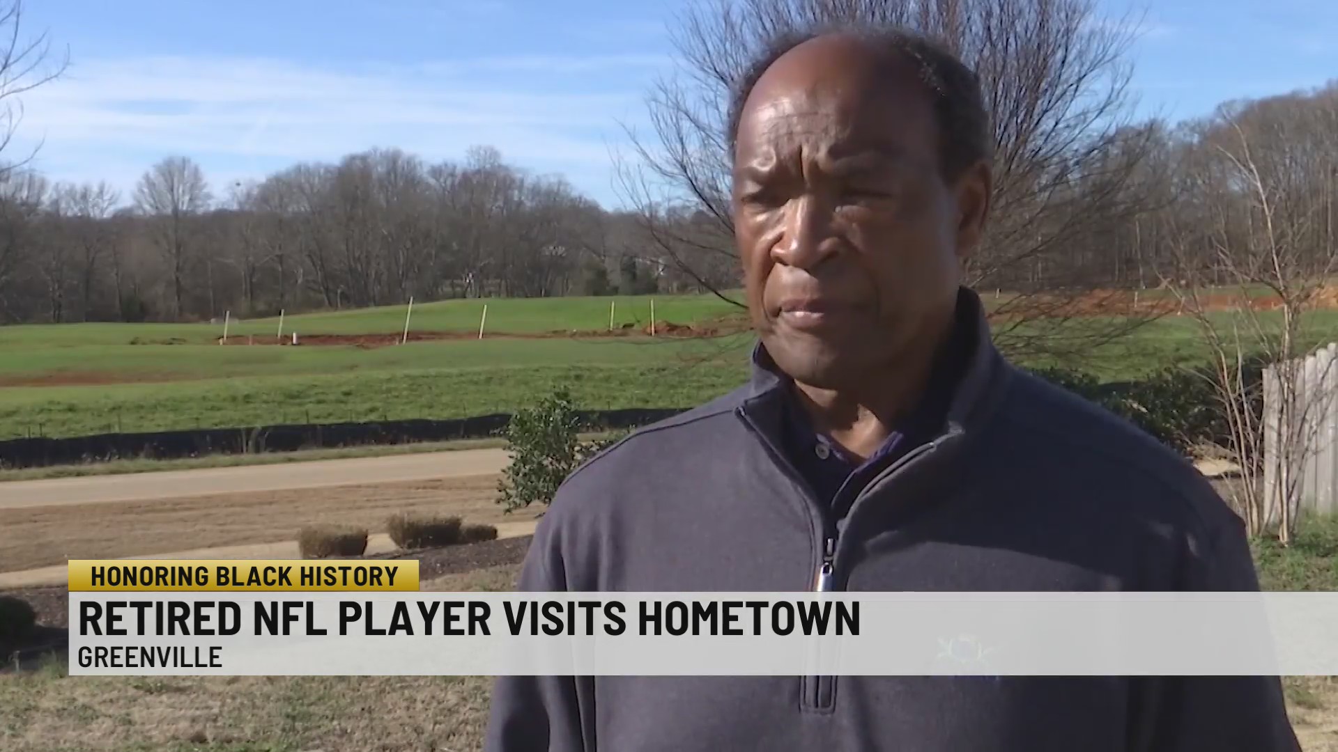 Retired NFL player Bill Thompson returns to his hometown of Greenville ...