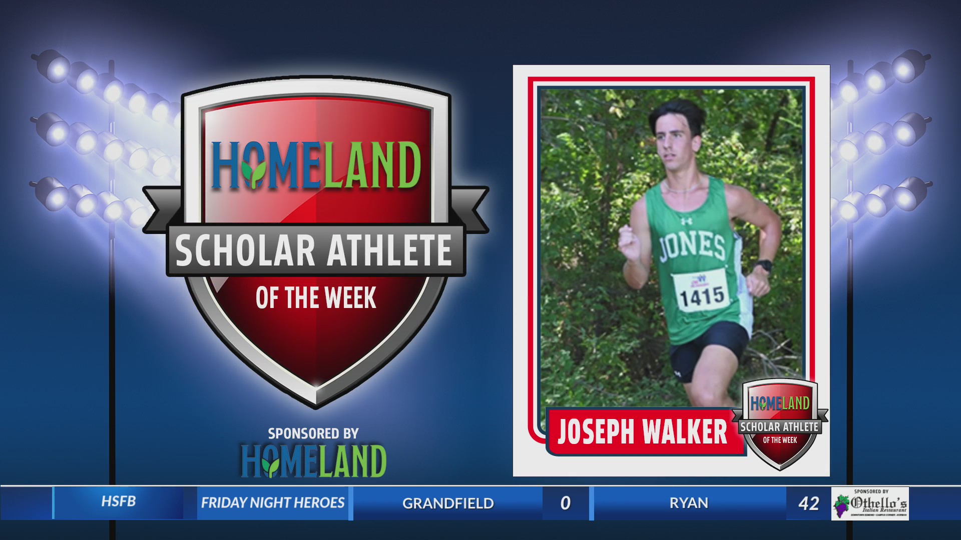 Homeland Scholar Athlete of the Week — Joseph Walker – KFOR.com ...