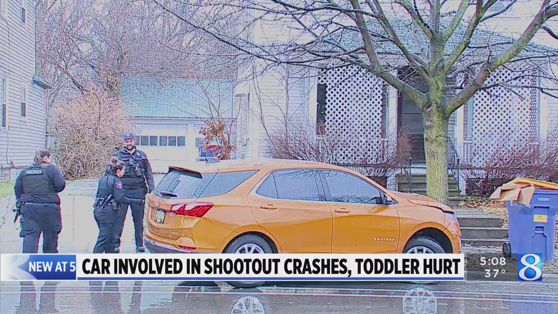 GRPD: Cars exchanging gunfire crash, hurt toddler – WOODTV.com