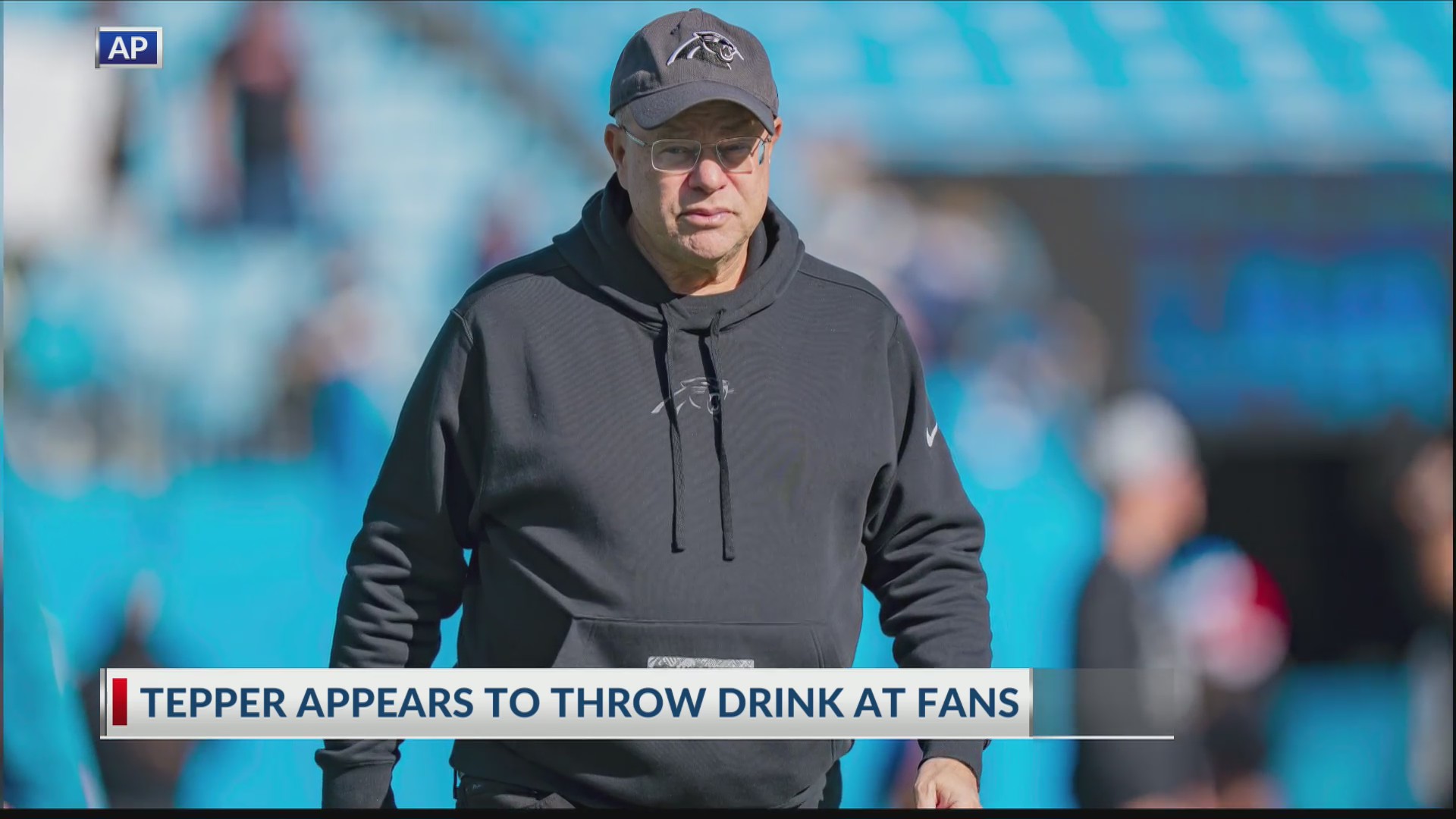 Panthers owner David Tepper tosses drink into visiting stands late in ...
