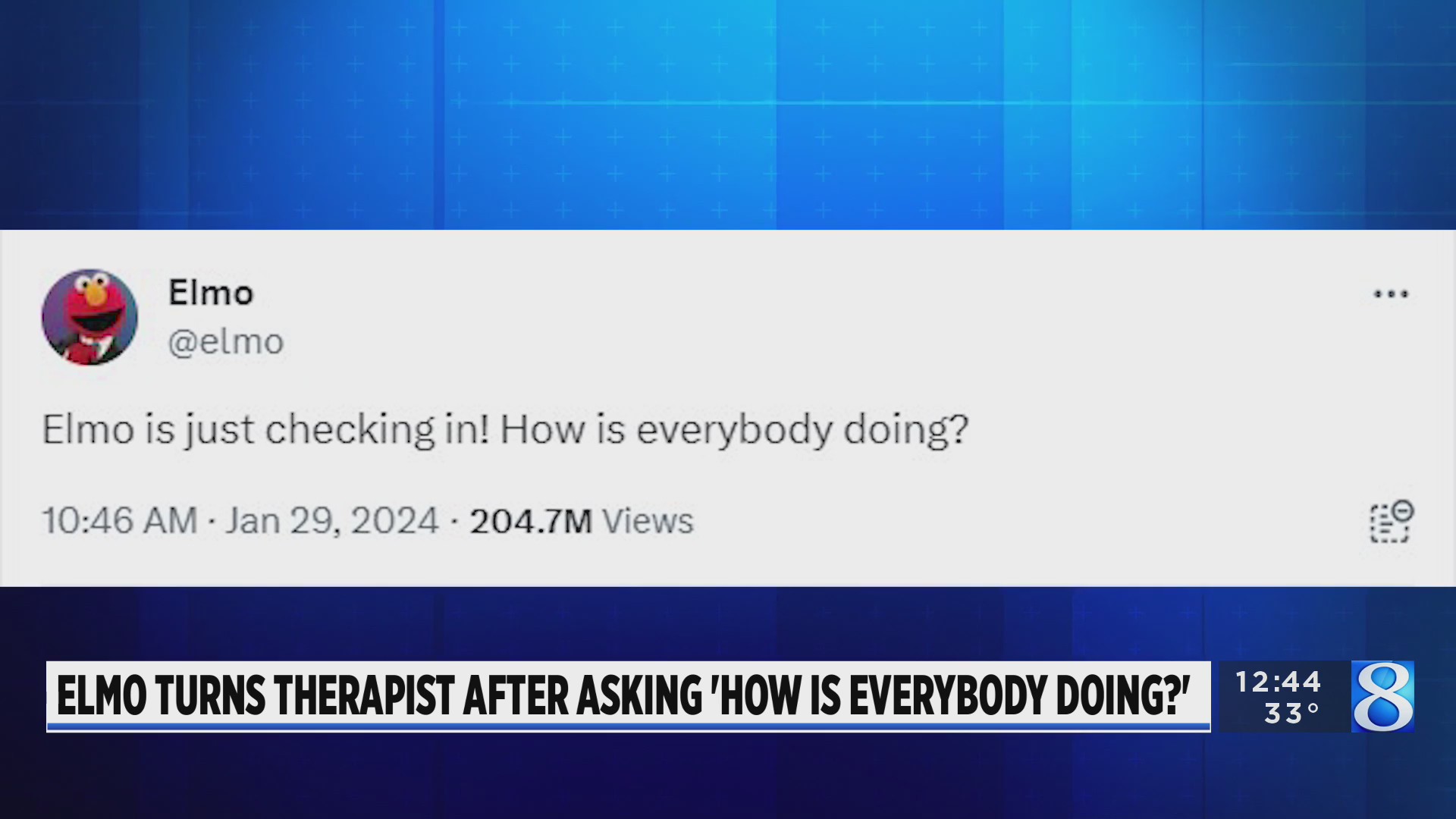 Elmo turns therapist after asking ‘How is everybody doing?’ – WOODTV.com