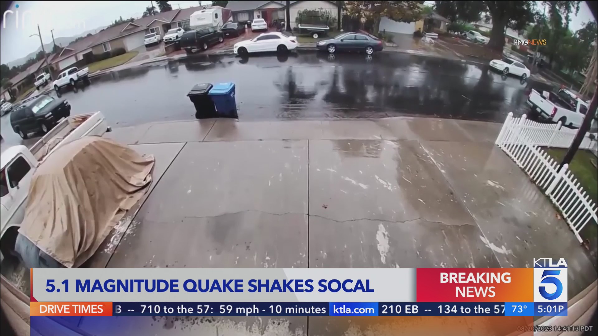 Video shows ground shaking during Southern California earthquake – KTLA