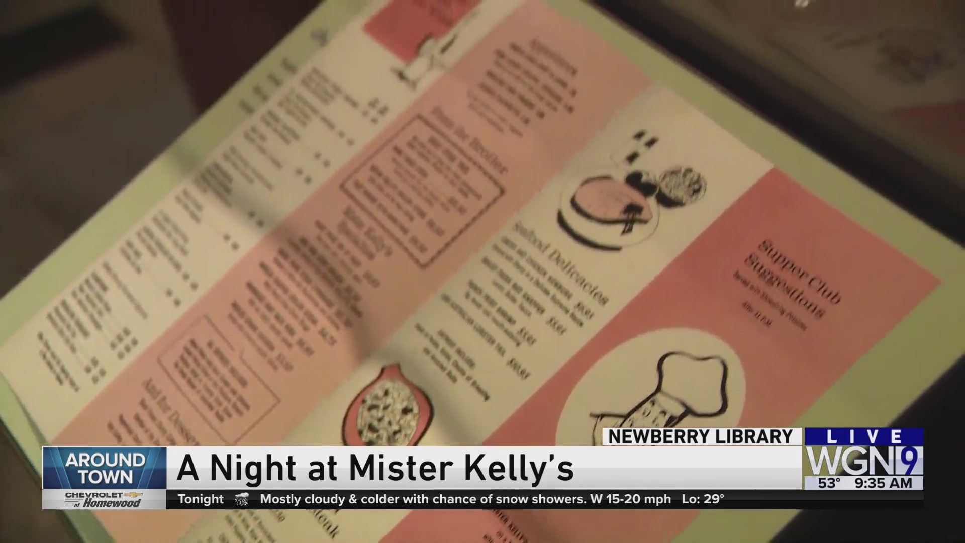 Around Town – A Night at Mister Kelly’s – WGN-TV