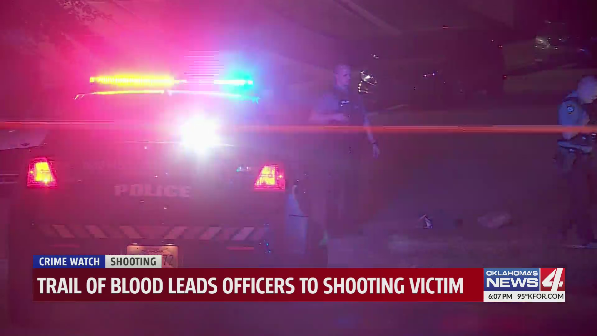 Trail of blood leads officers to shooting victim – KFOR.com Oklahoma City