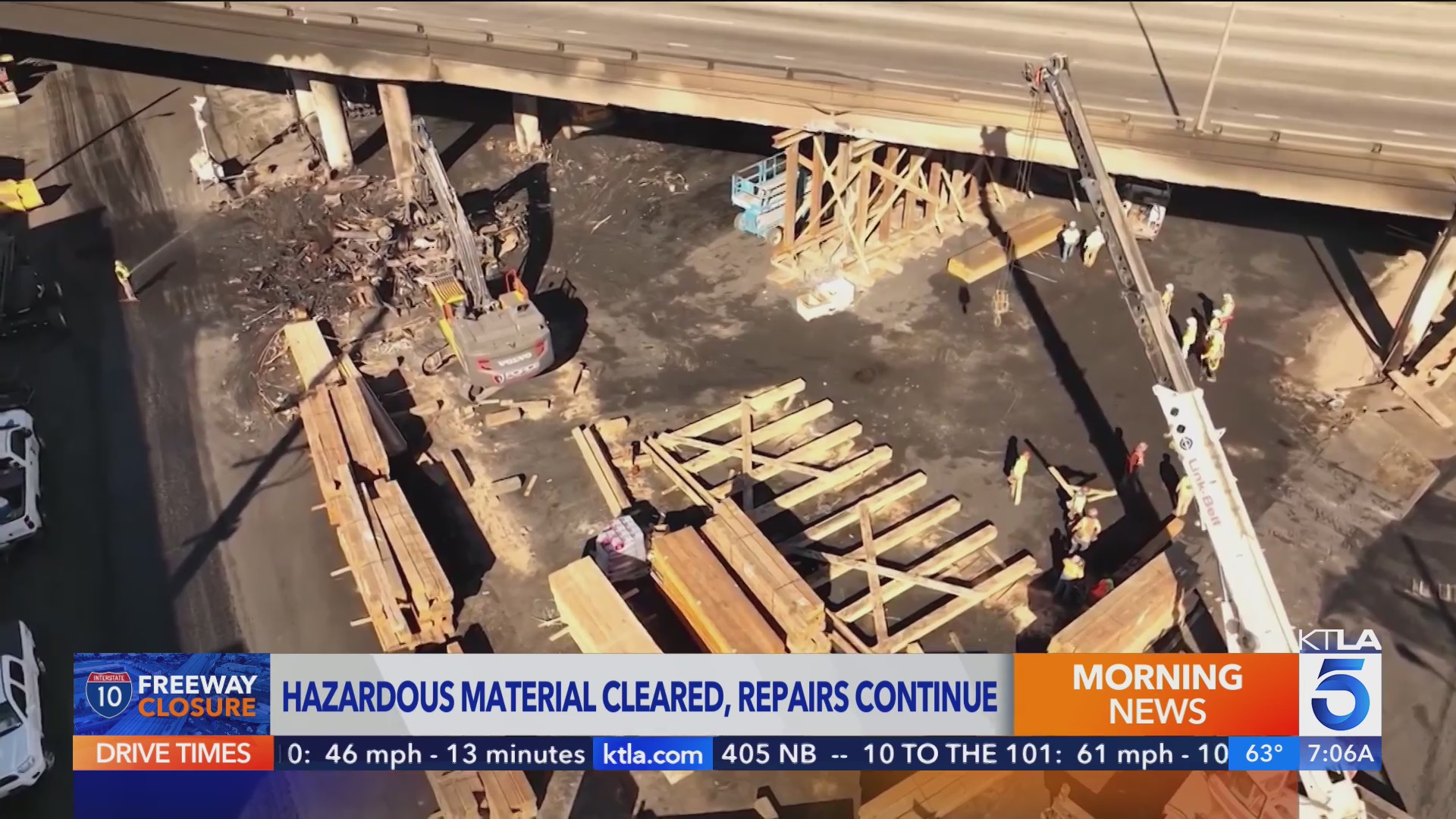 10 Freeway Fire: Crews completely clear hazardous materials 2 days ...