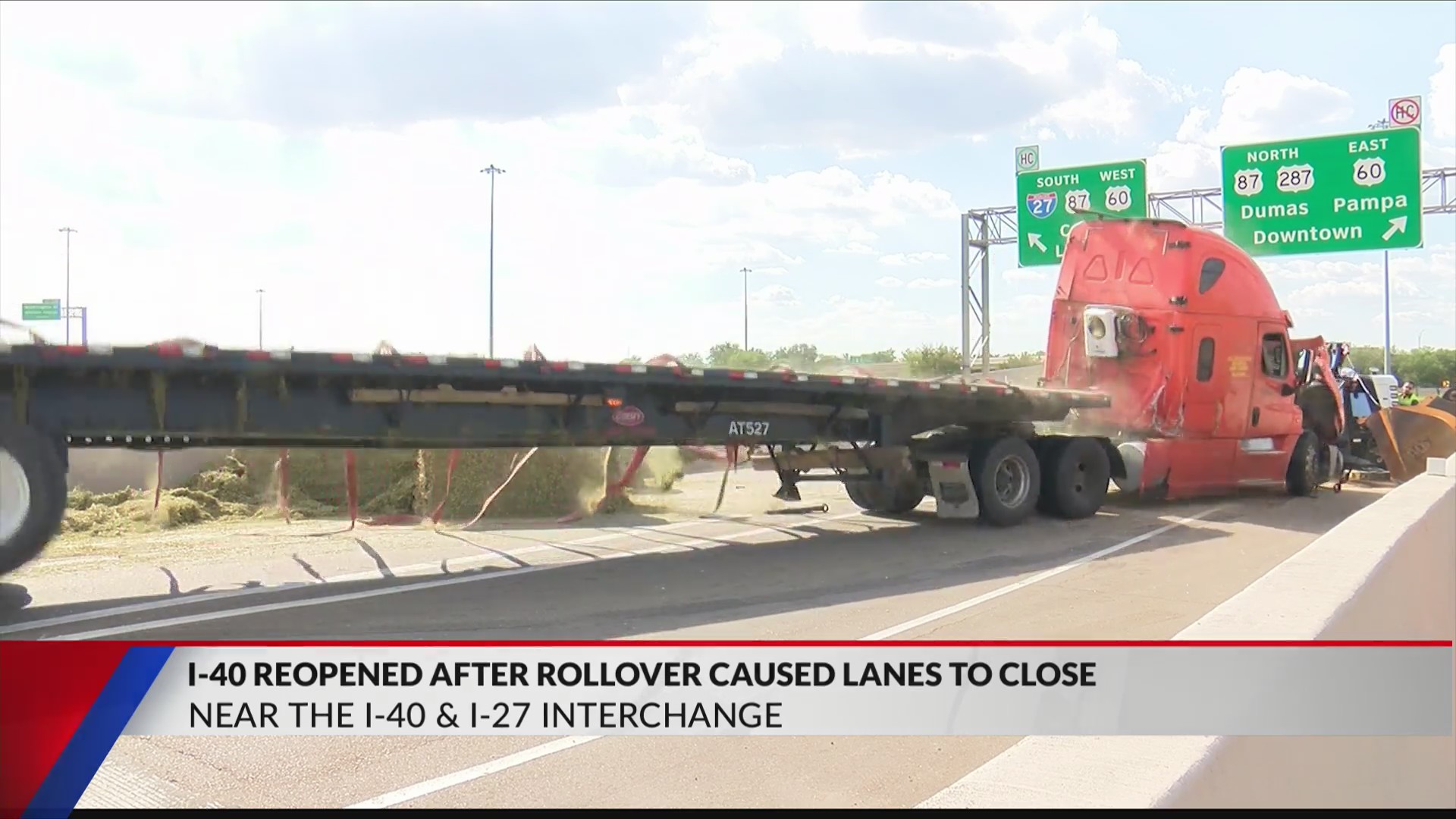 Traffic reopened on I-40 downtown ramp – KAMR – MyHighPlains.com