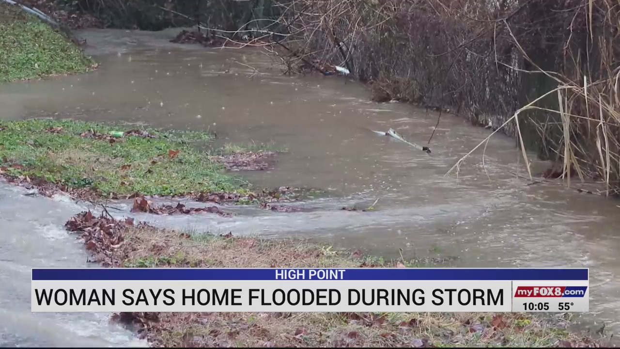 High Point woman says her home flooded during the storm – FOX8 WGHP