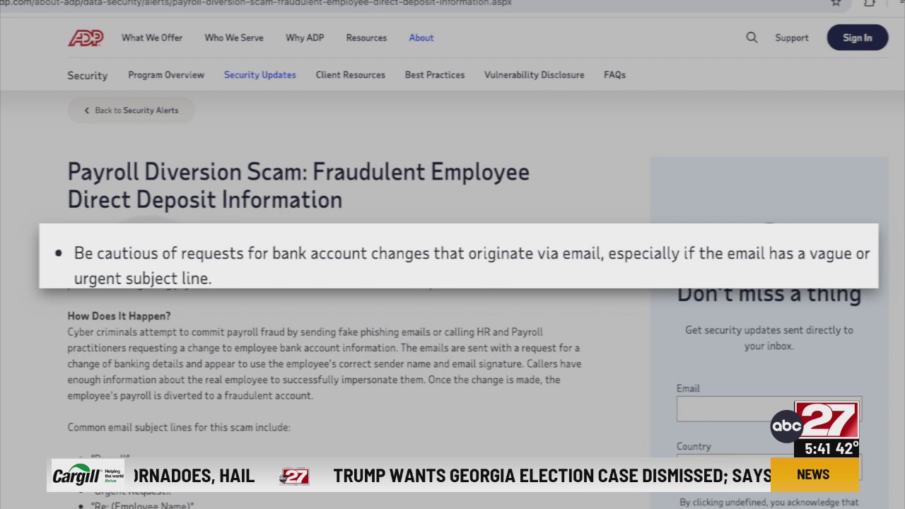 Don’t Waste Your Money: How to avoid the Payroll Diversion Scam – 28/22 ...