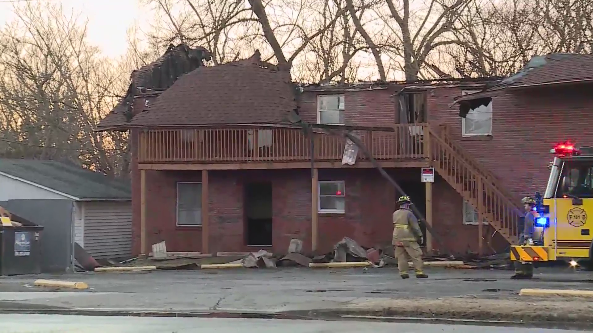 At least 10 residents displaced after fire destroys apartment in ...