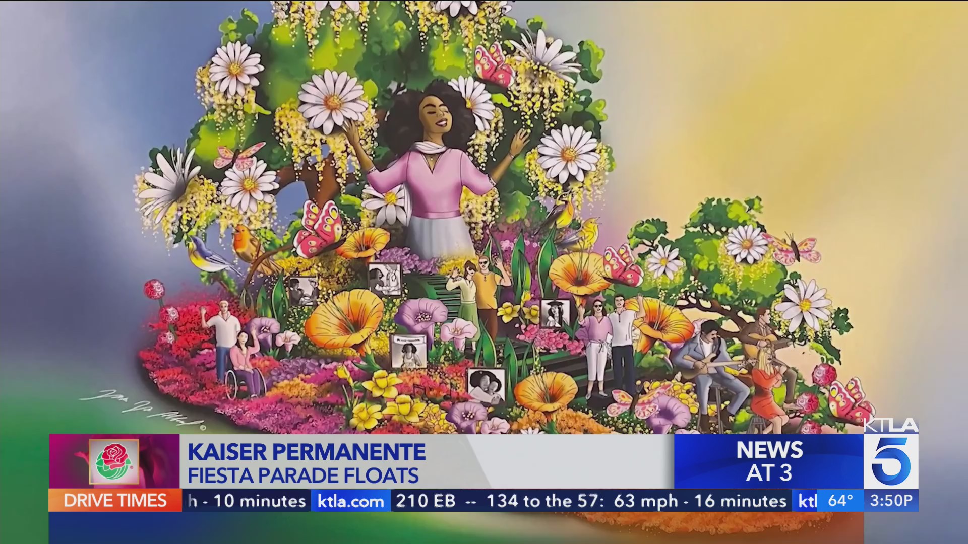 KAISER PERMANENTE 2024 ROSE PARADE FLOAT – KTLA