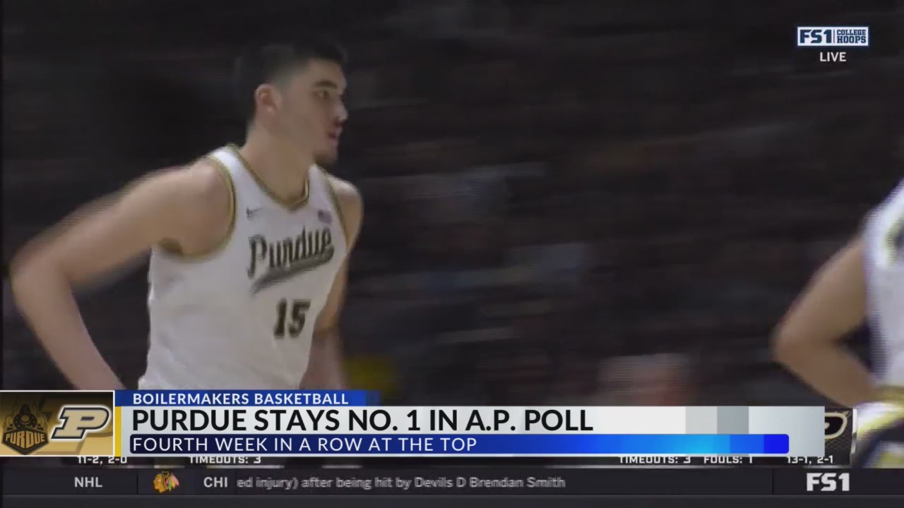 Purdue ranked no. 1 in AP Poll for fourth week in a row – WANE 15