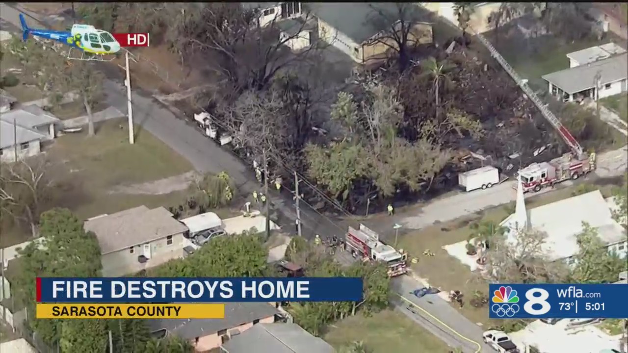 Sarasota County house fire leaves homeowner devastated – WFLA