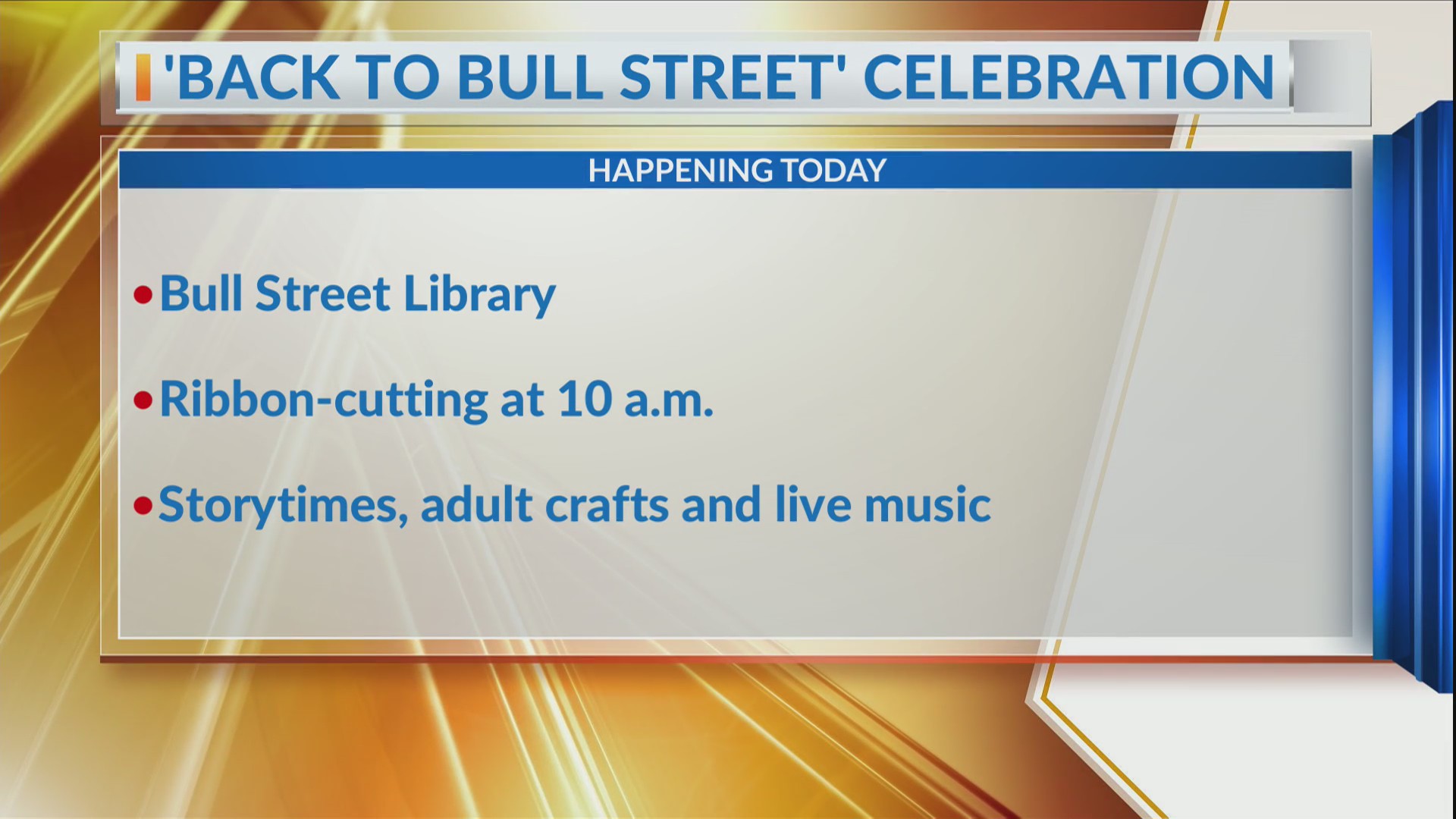 Bull Street Library to reopen – WSAV-TV