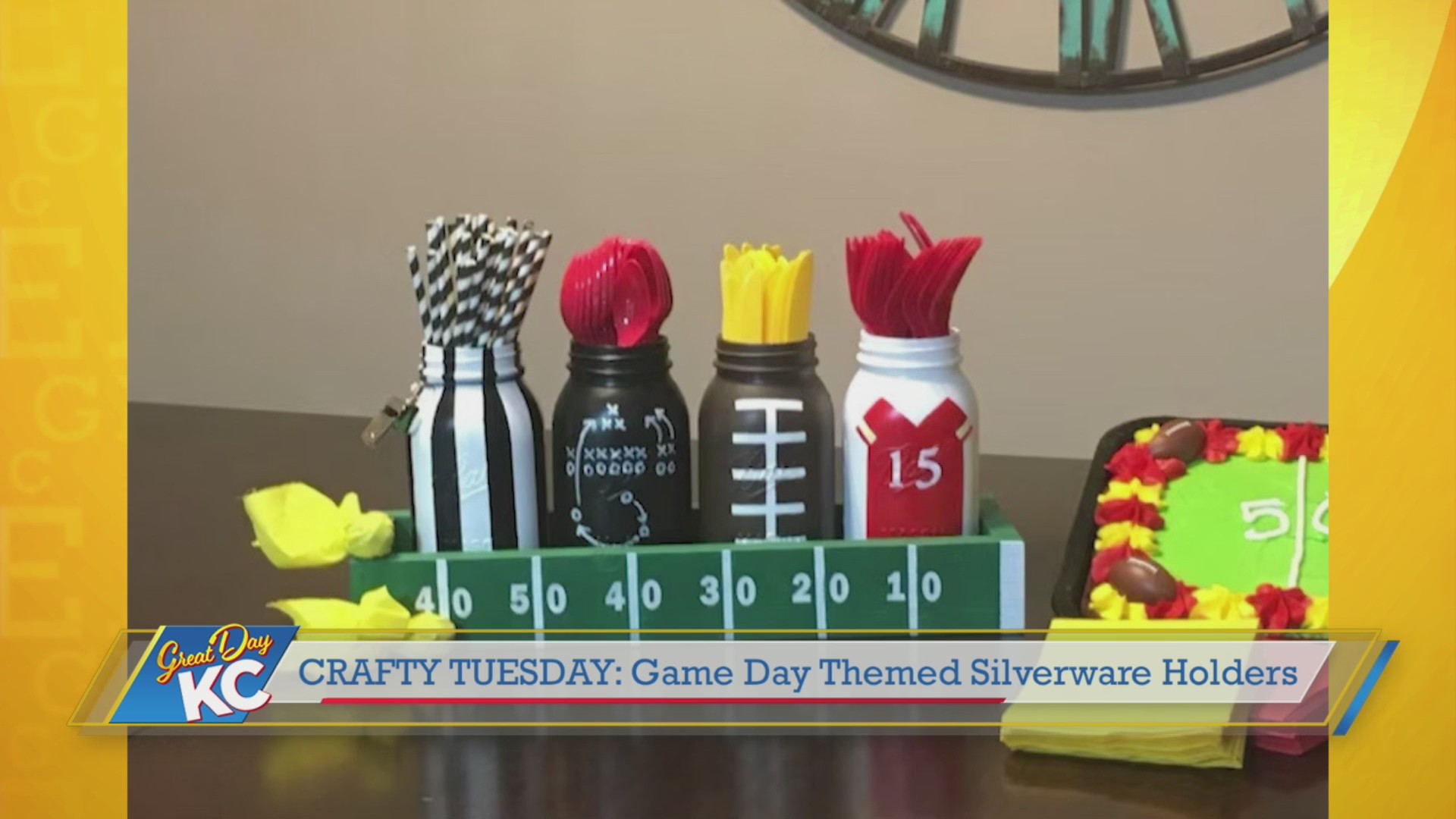 CRAFTY TUESDAY: Game Day Themed Silverware Holders – FOX 4 Kansas City ...