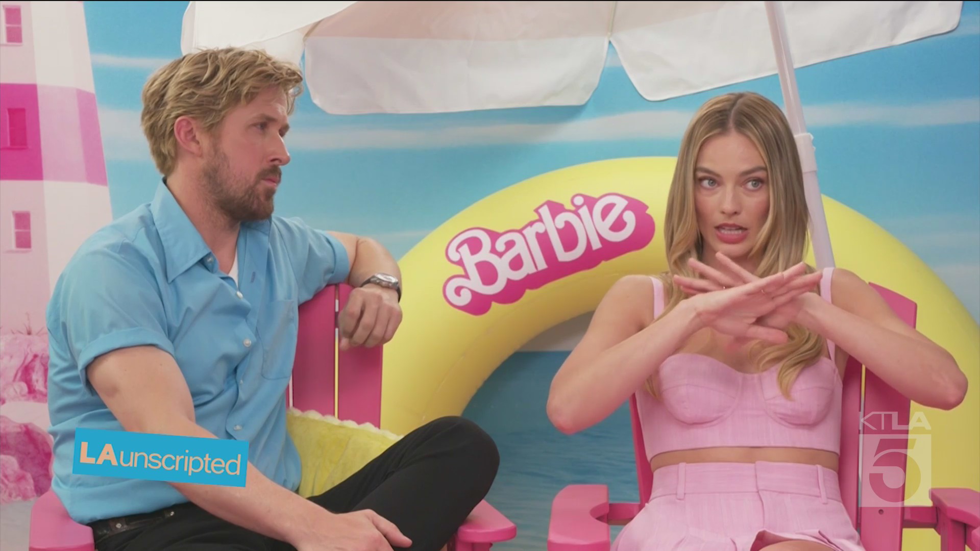 Olivia in L.A.: Unscripted with the Cast of “Barbie” – KTLA