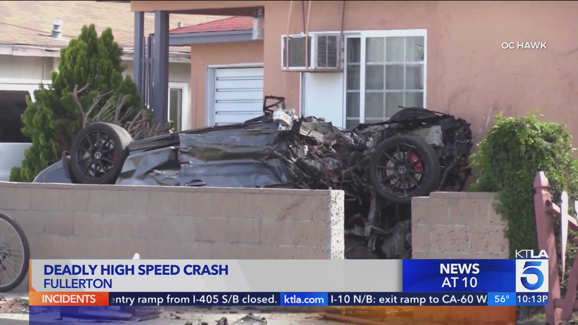 2 killed in deadly high-speed crash in Fullerton – KTLA