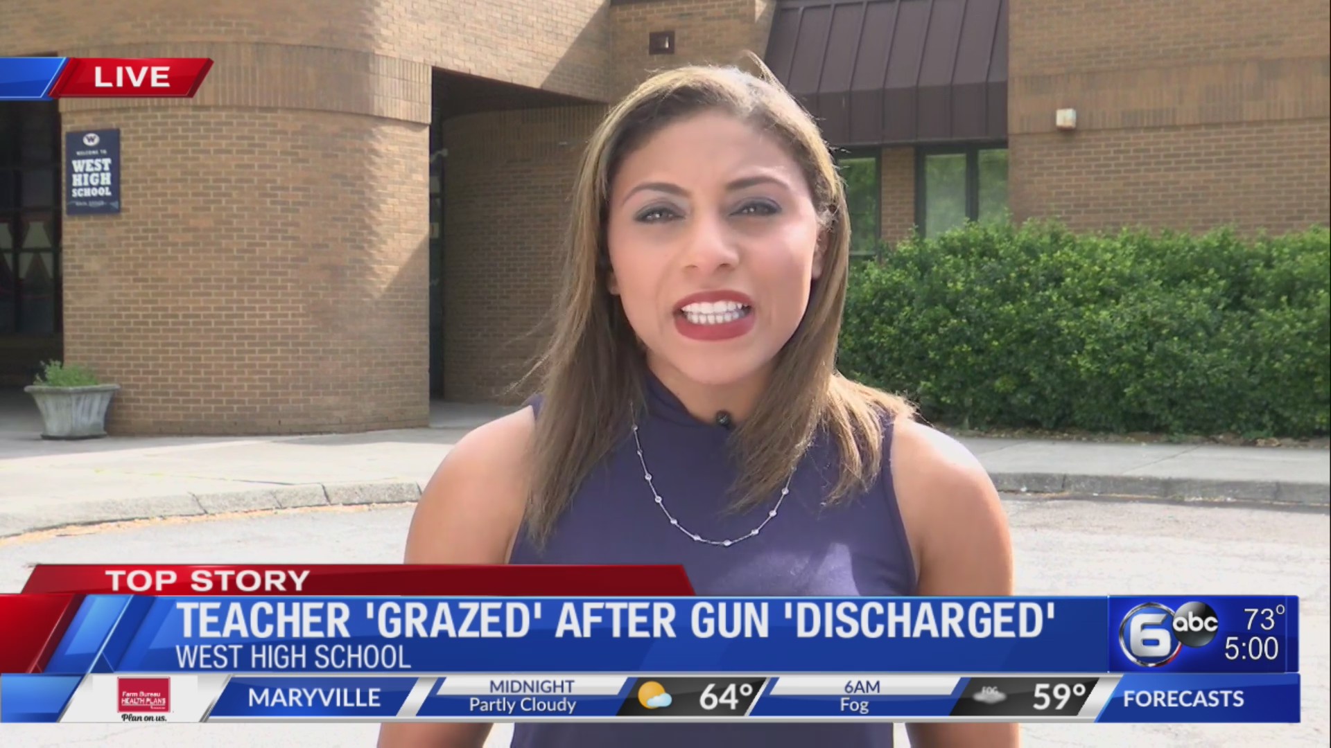 Teacher ‘Grazed after Gun ‘Discharged’ at West High School in Knoxville ...