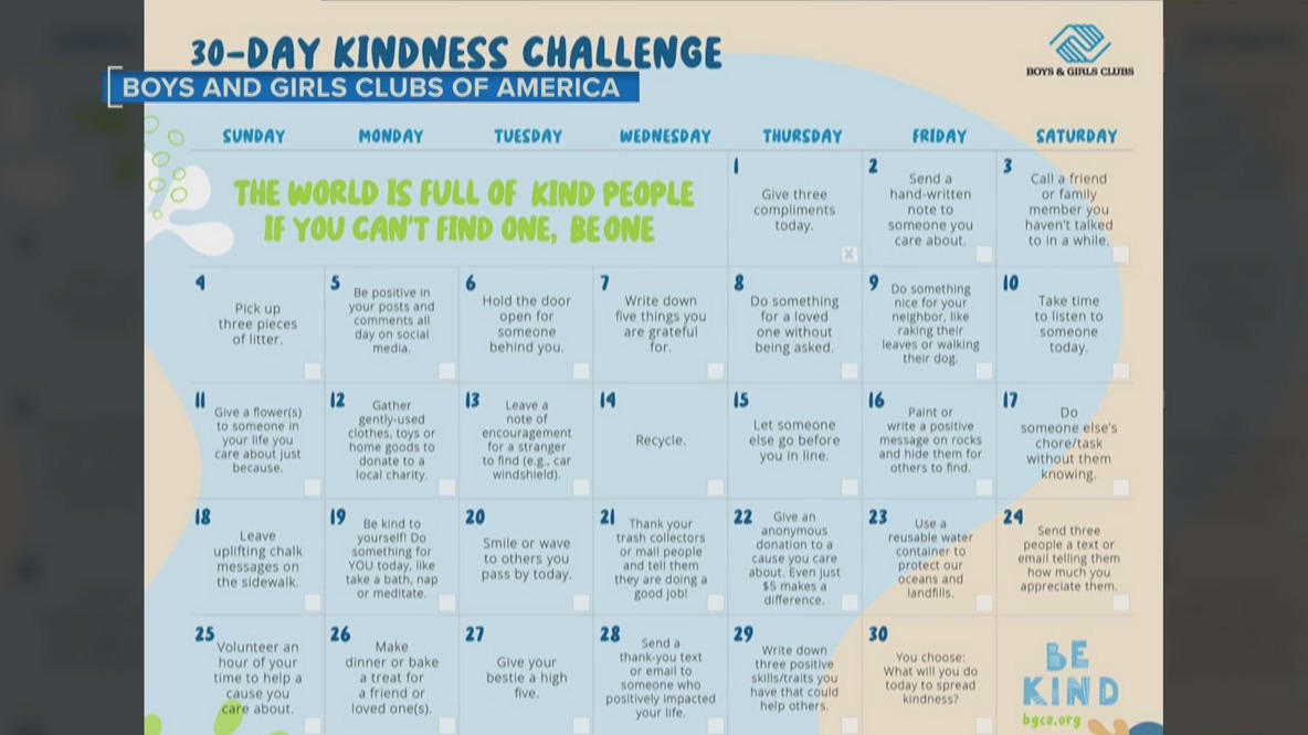 Students take on ’30-day Kindness Challenge’ | Morning in America ...