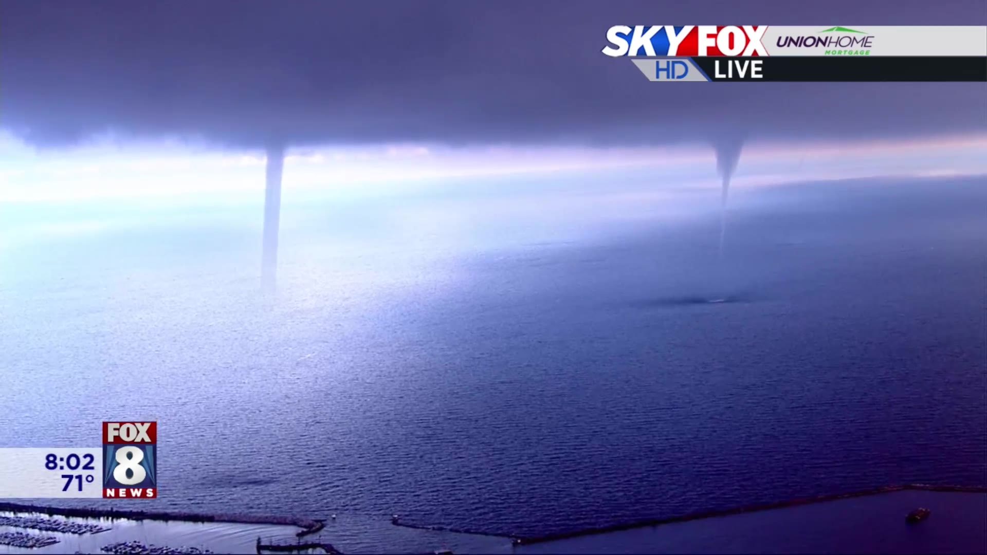 Incredible! Waterspouts spotted from Sky Fox – Fox 8 Cleveland WJW