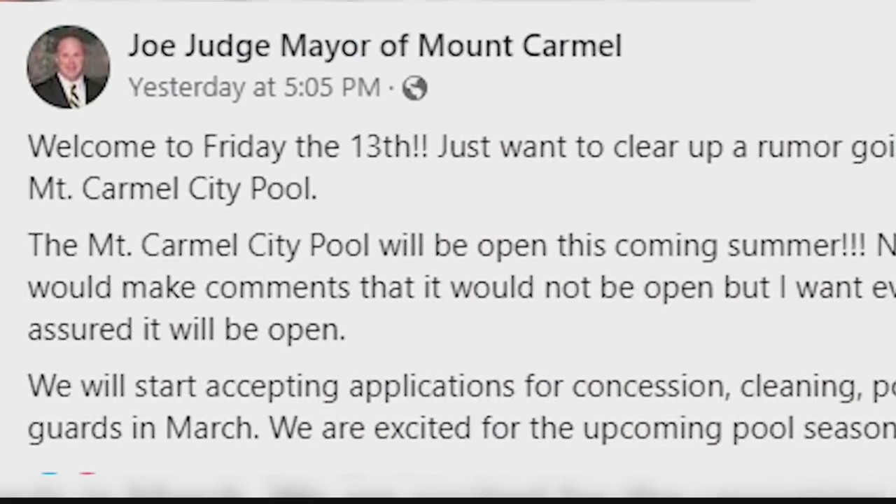 Mt. Carmel pool rumors busted by social media post – Eyewitness News ...