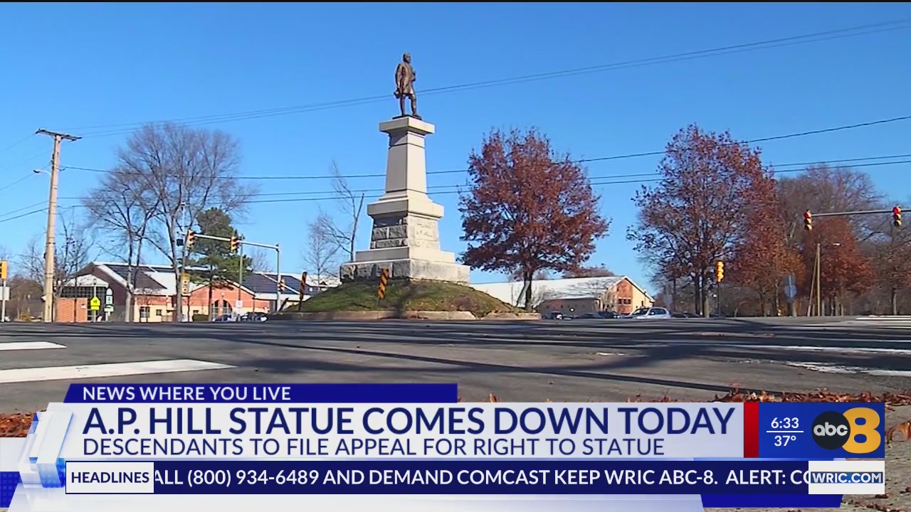 Removal process for Richmond’s A.P. Hill statue begins – WRIC ABC 8News