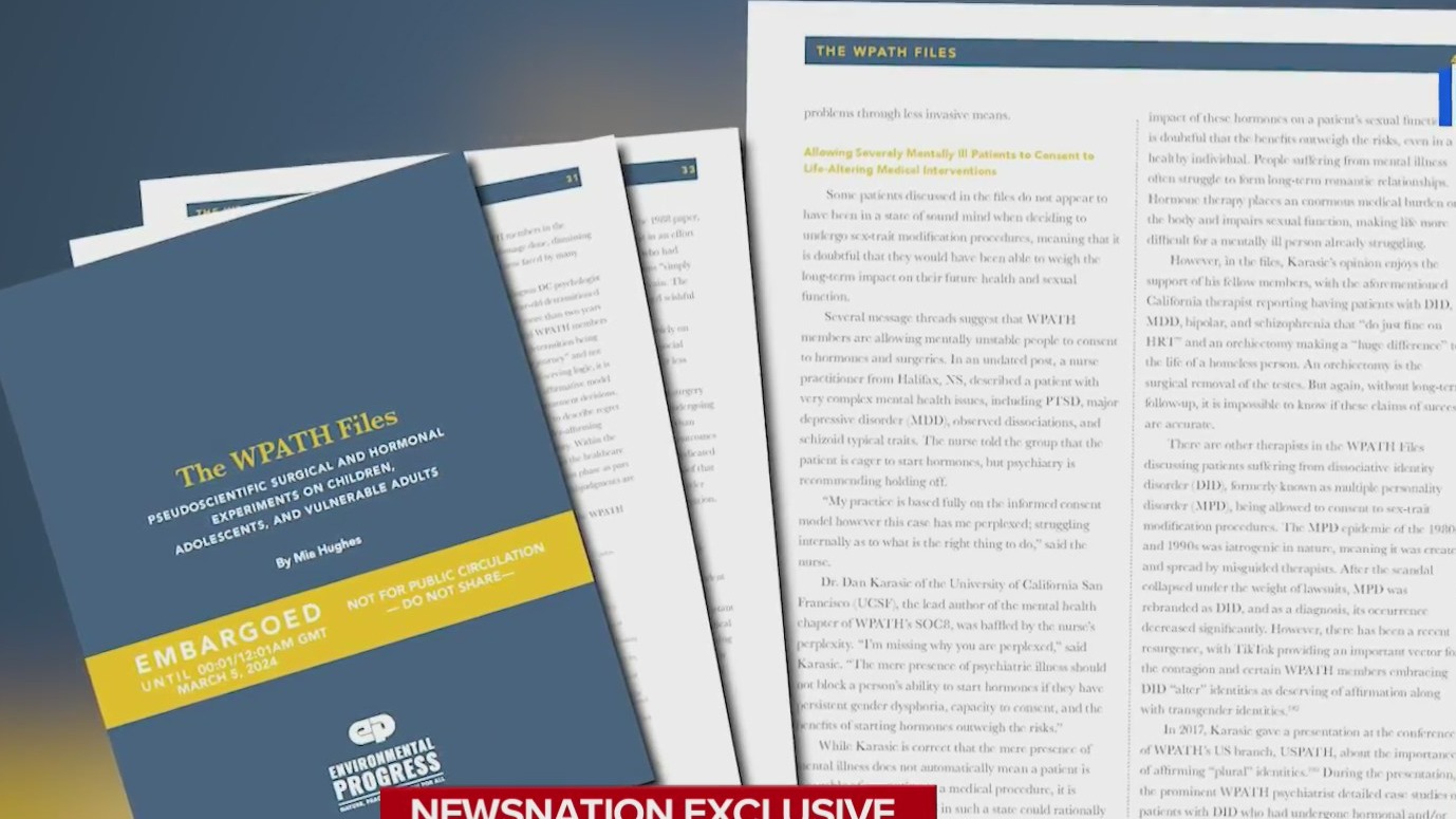 Reporting on WPATH files raises questions | NewsNation Now – NewsNation
