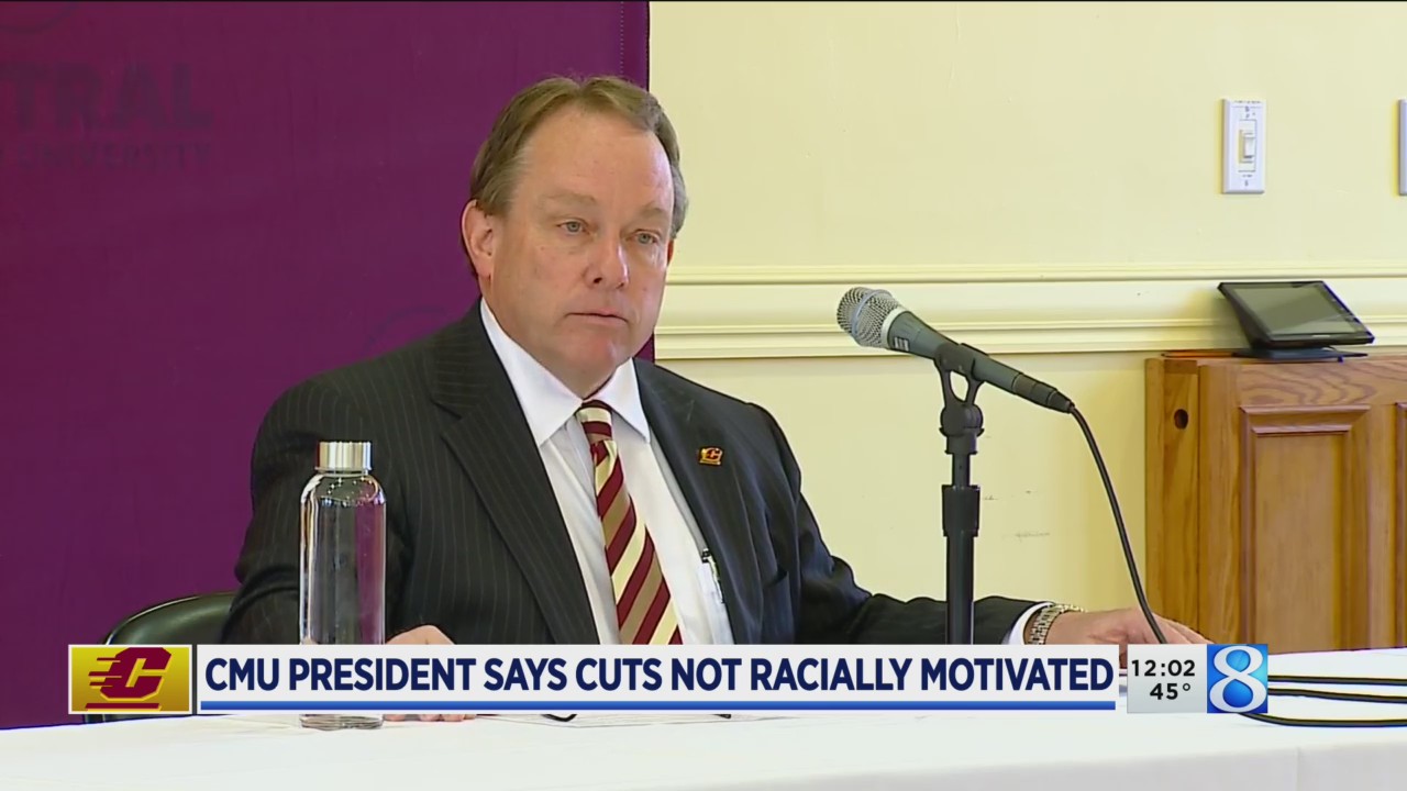 CMU president says cutting track had nothing to do with race – WOODTV.com