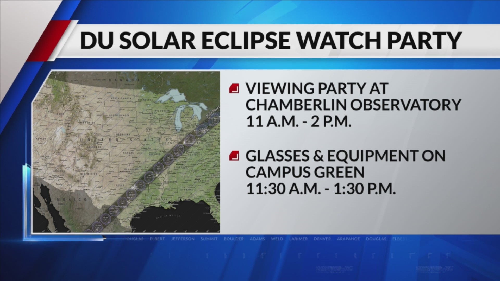 DU solar eclipse watch party happening Monday – FOX31 Denver