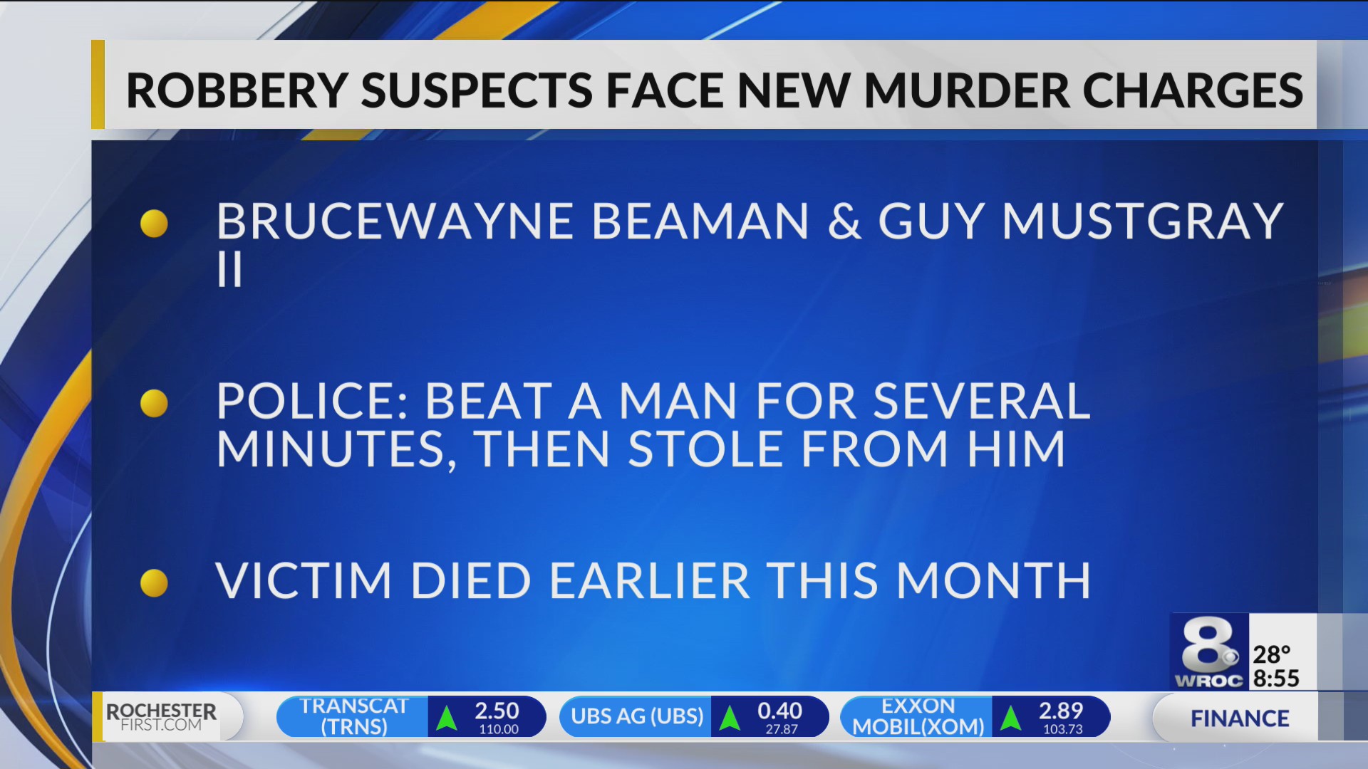 Two men accused of violent Christmas robbery face murder charges ...