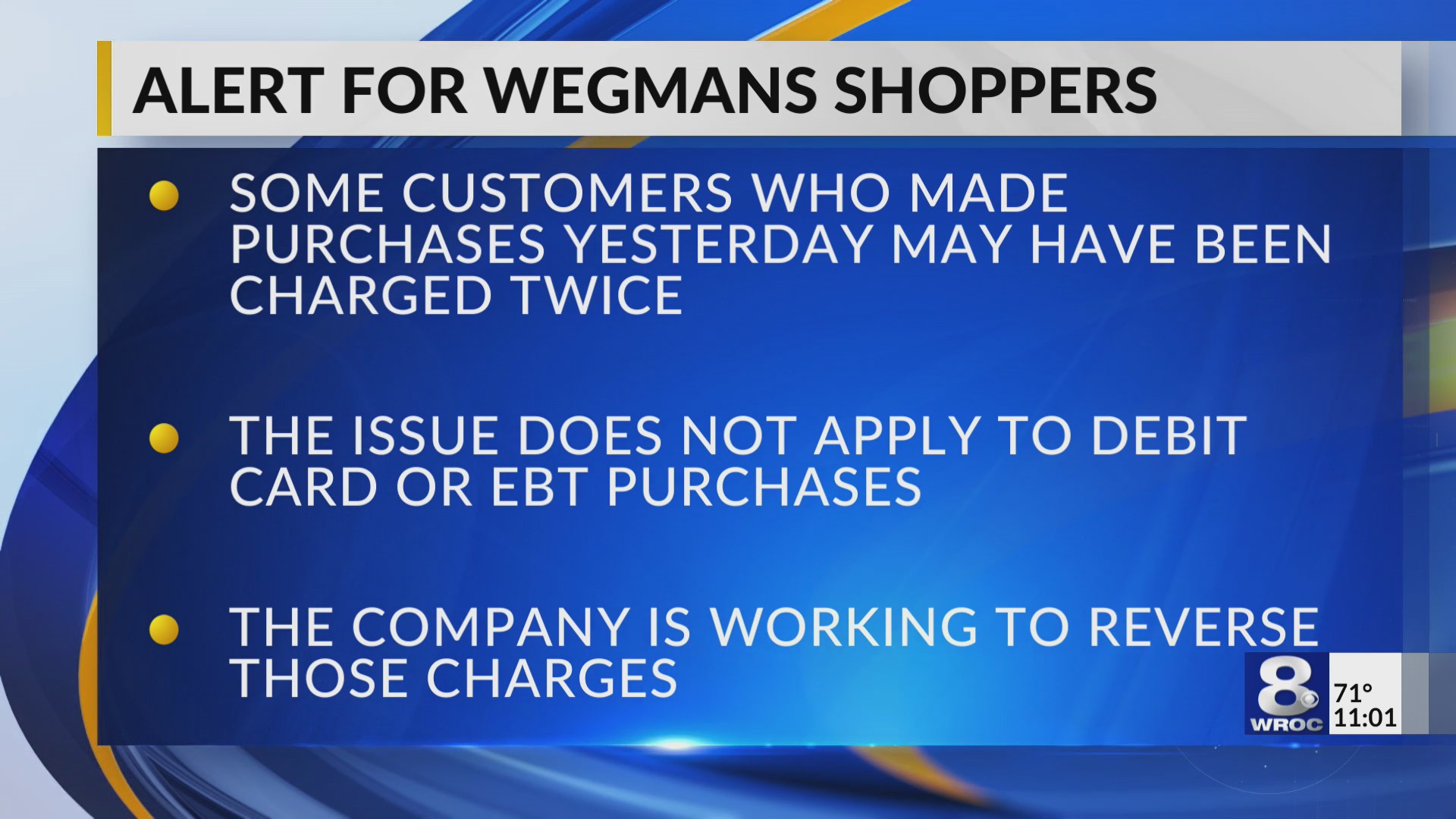 Wegmans issues alert about credit card double charges – RochesterFirst