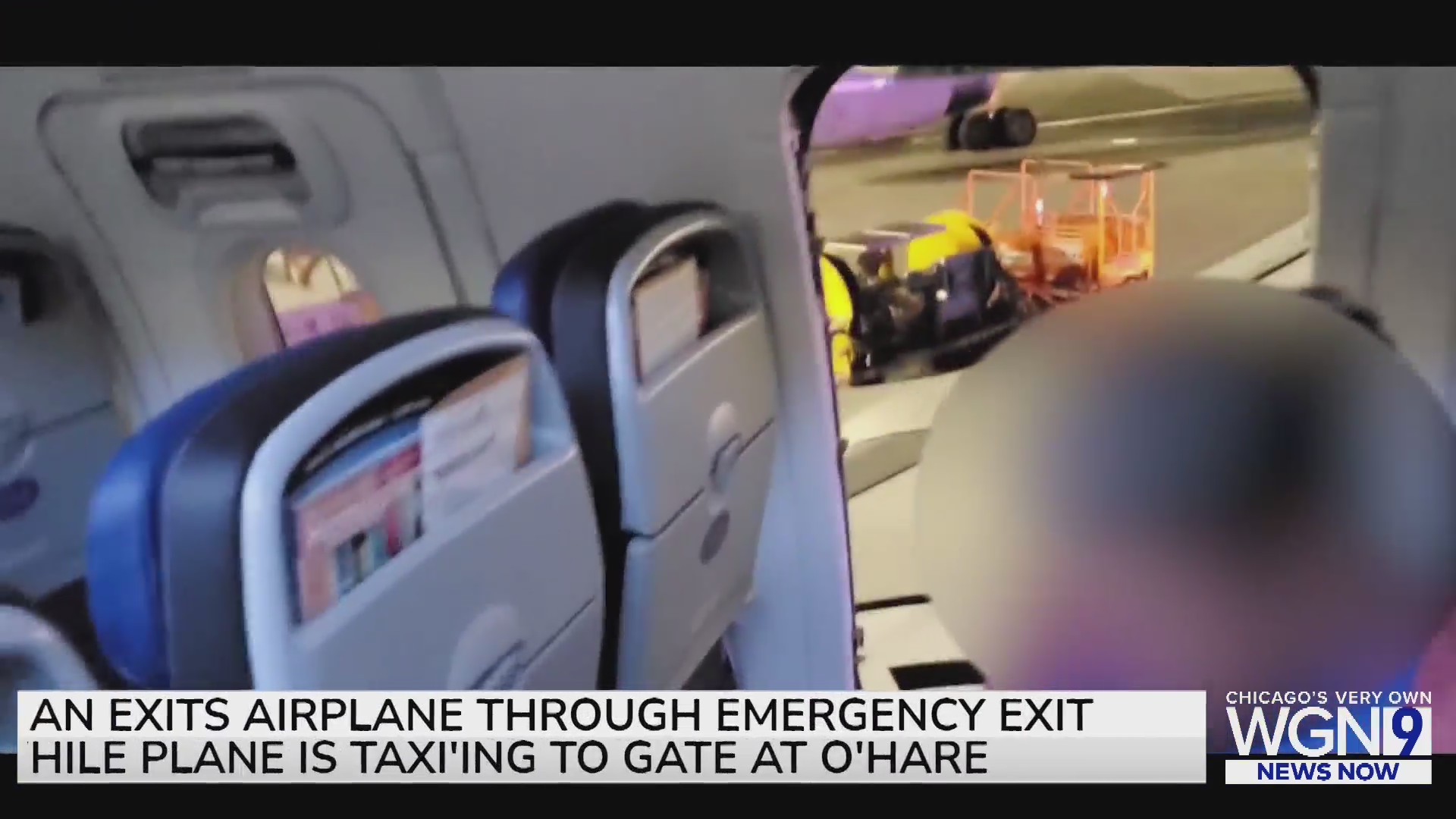 United passenger recalls man open emergency exit, climb on wing – WGN-TV