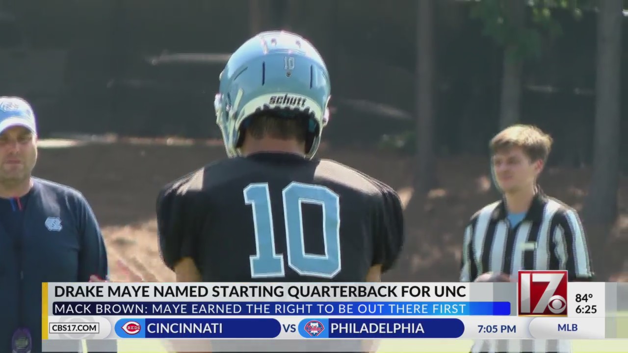 Drake Maye starting UNC QB – CBS17.com