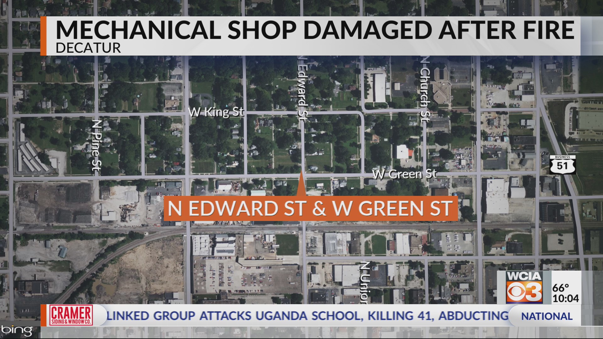 Car causes accidental fire, roof damage at Decatur business – WCIA.com