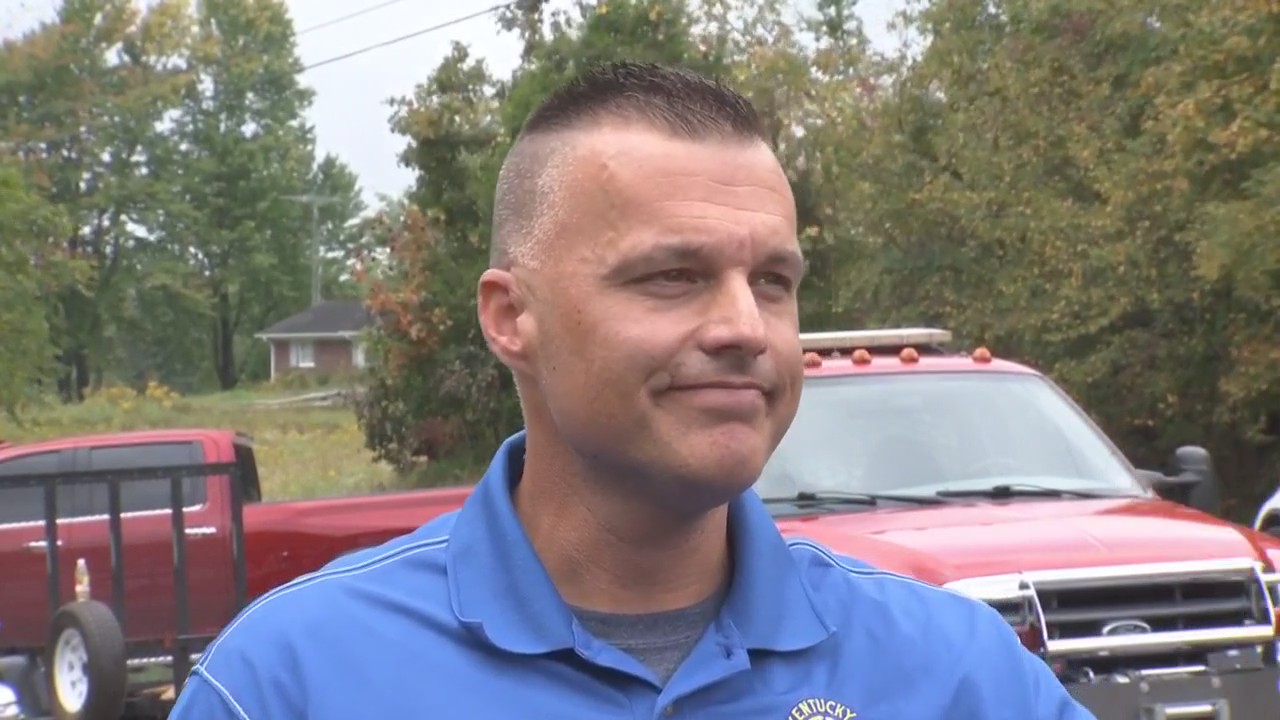 Kentucky State Police Trooper Corey King holds press conference on ...