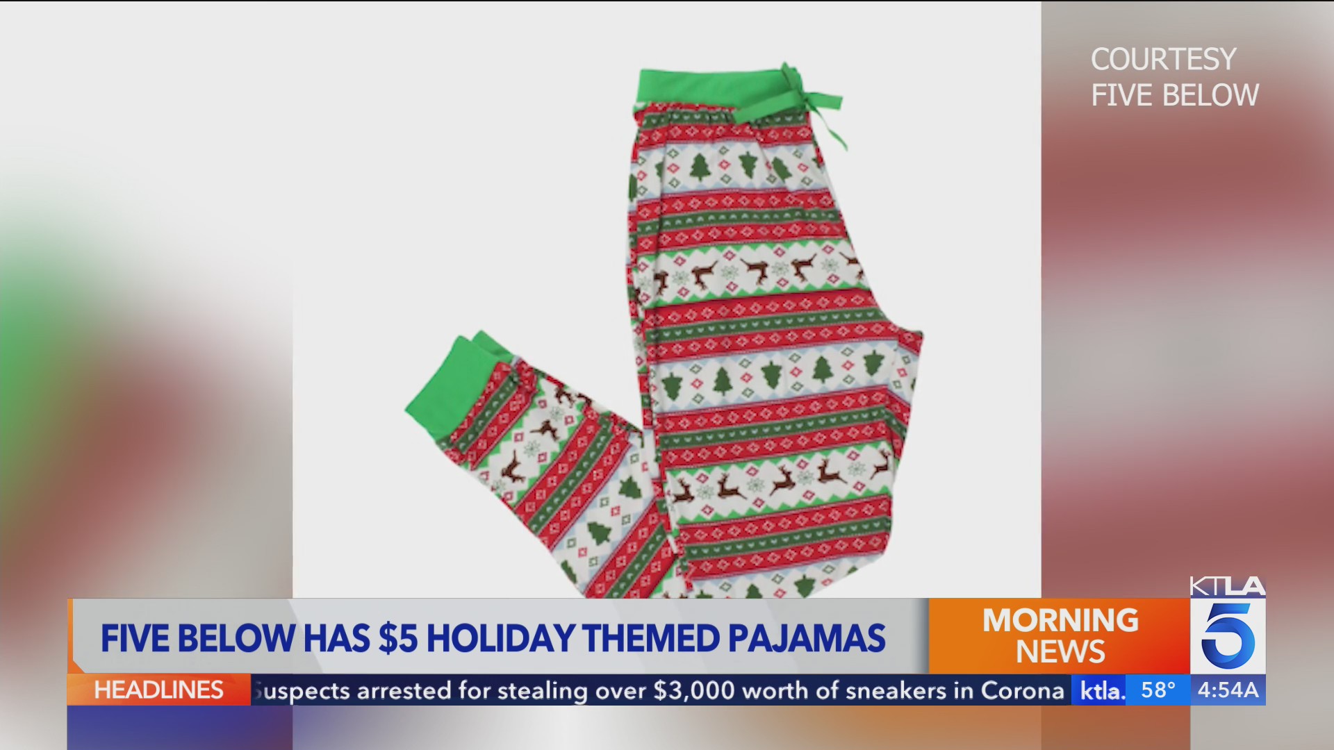 Five Below has $5 holiday-themed pajamas, and they’re going fast – KTLA