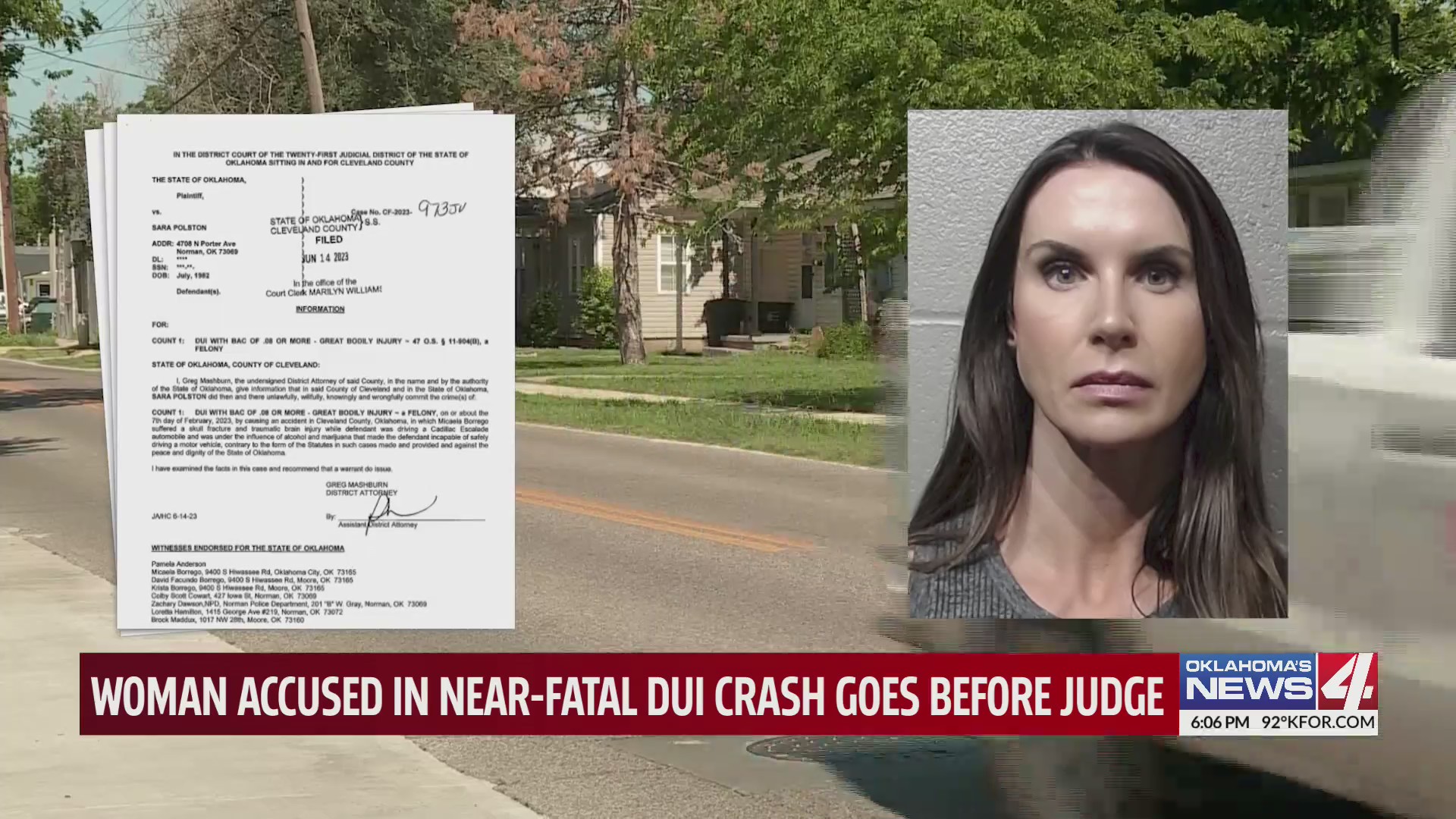 Woman accused in near-fatal DUI crash goes before judge – KFOR.com ...