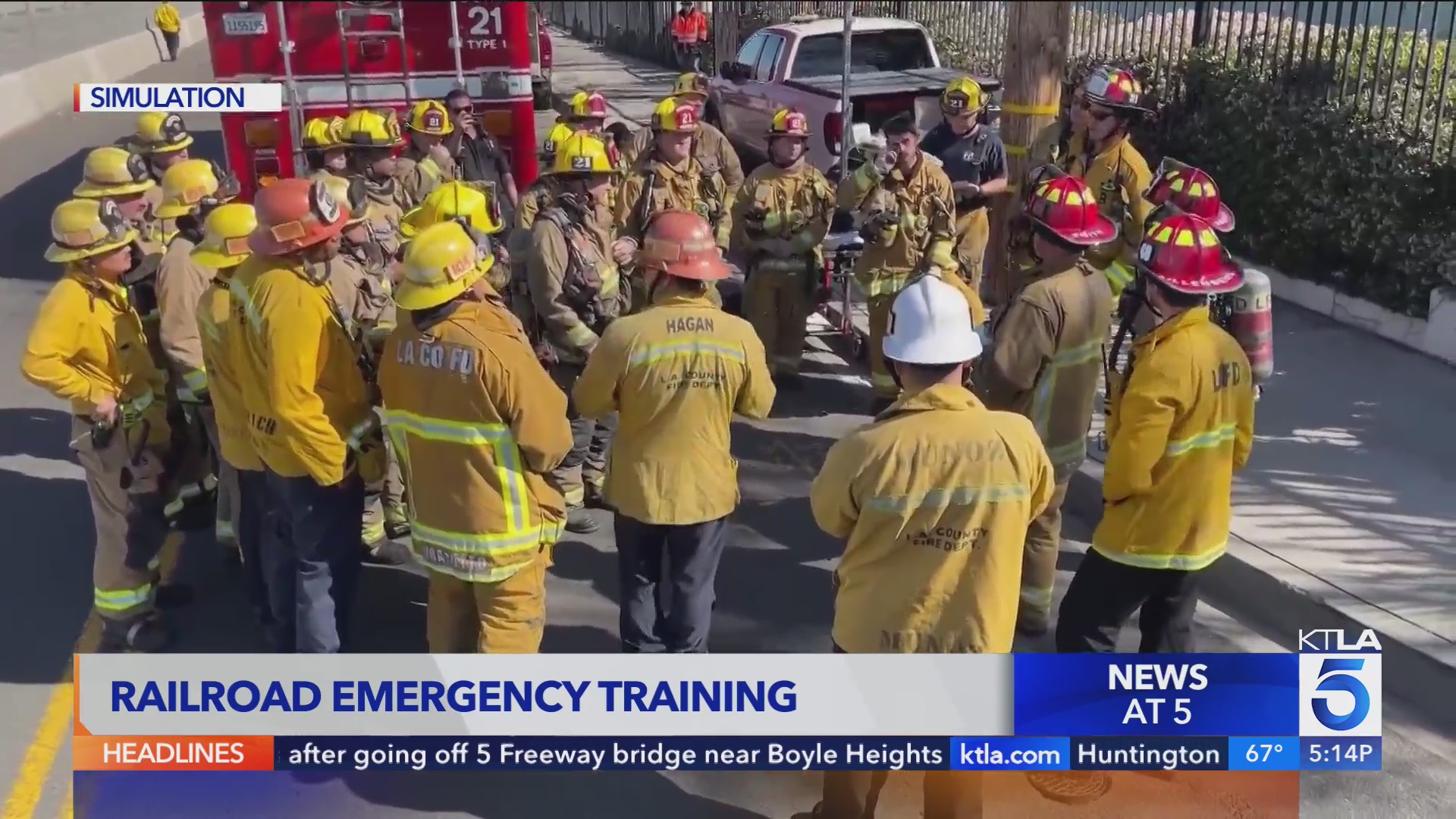 First responders drill for rail emergency – KTLA