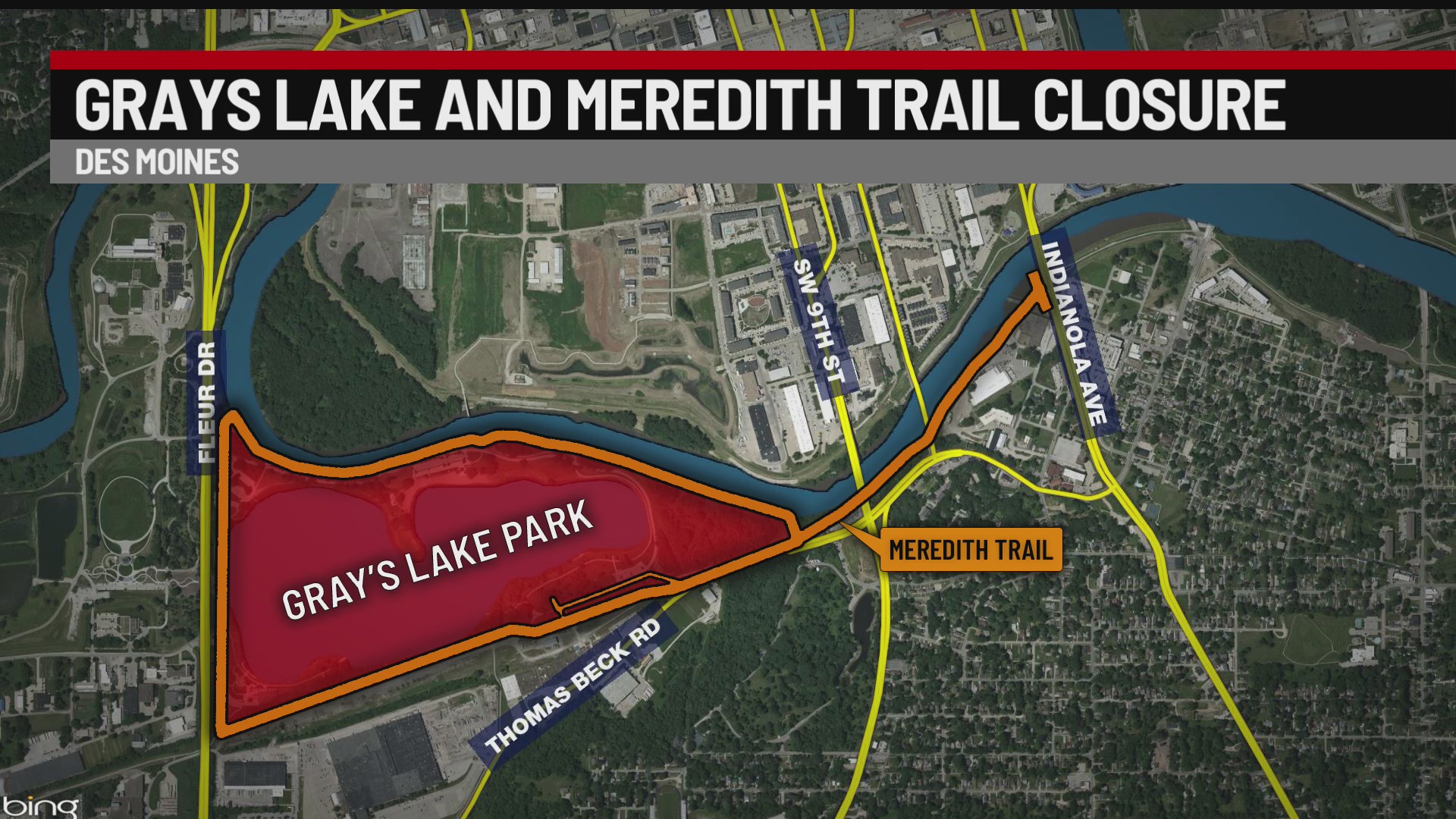Gray’s Lake Trail closed Tuesday – who13.com