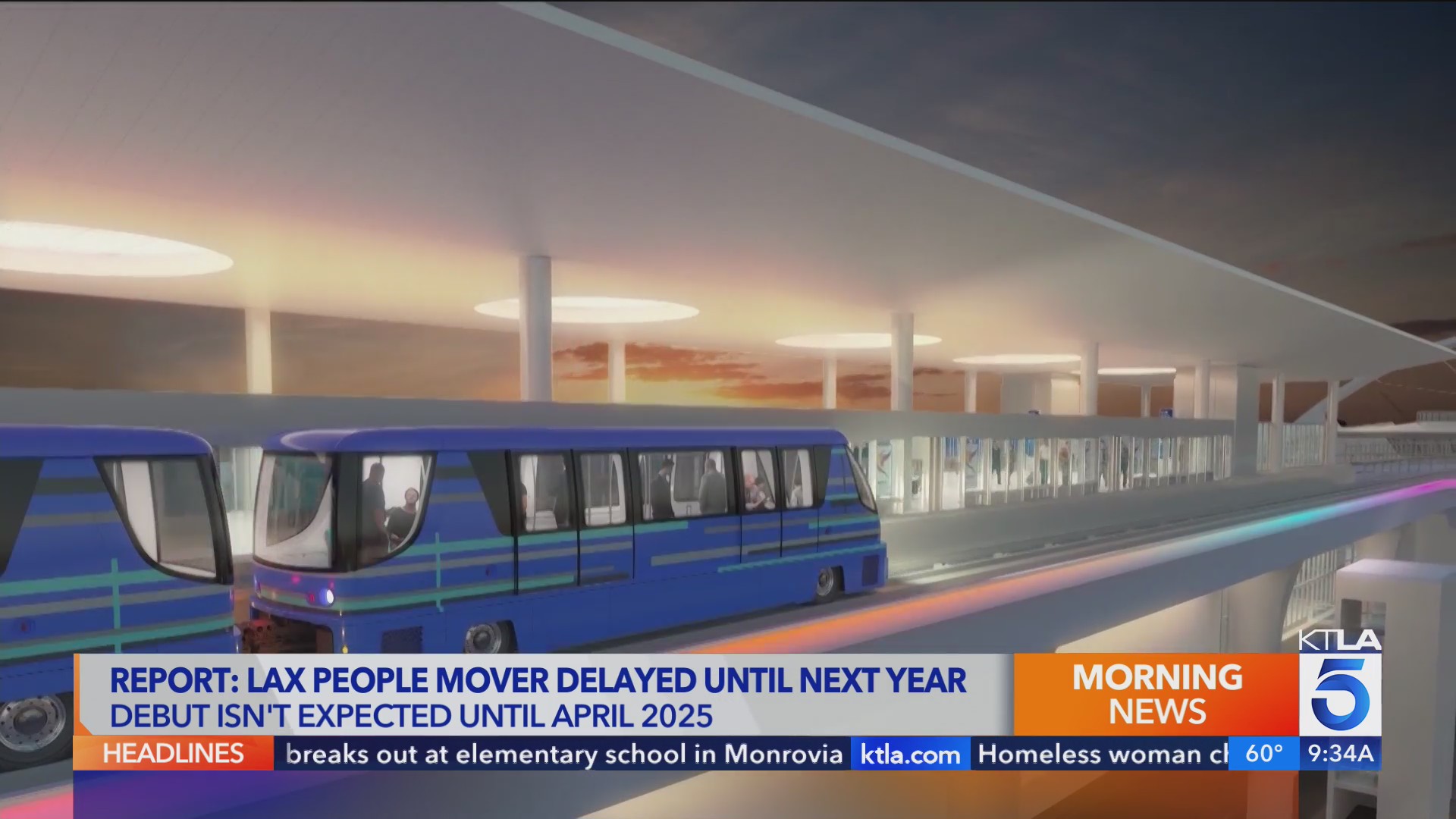 LAX People Mover likely delayed to next year, bond agency says – KTLA
