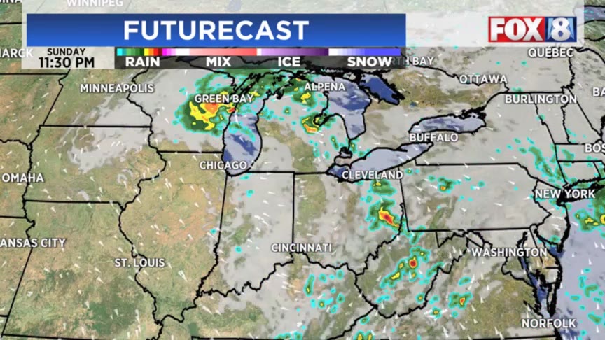 Sunday clickable weather – Fox 8 Cleveland WJW