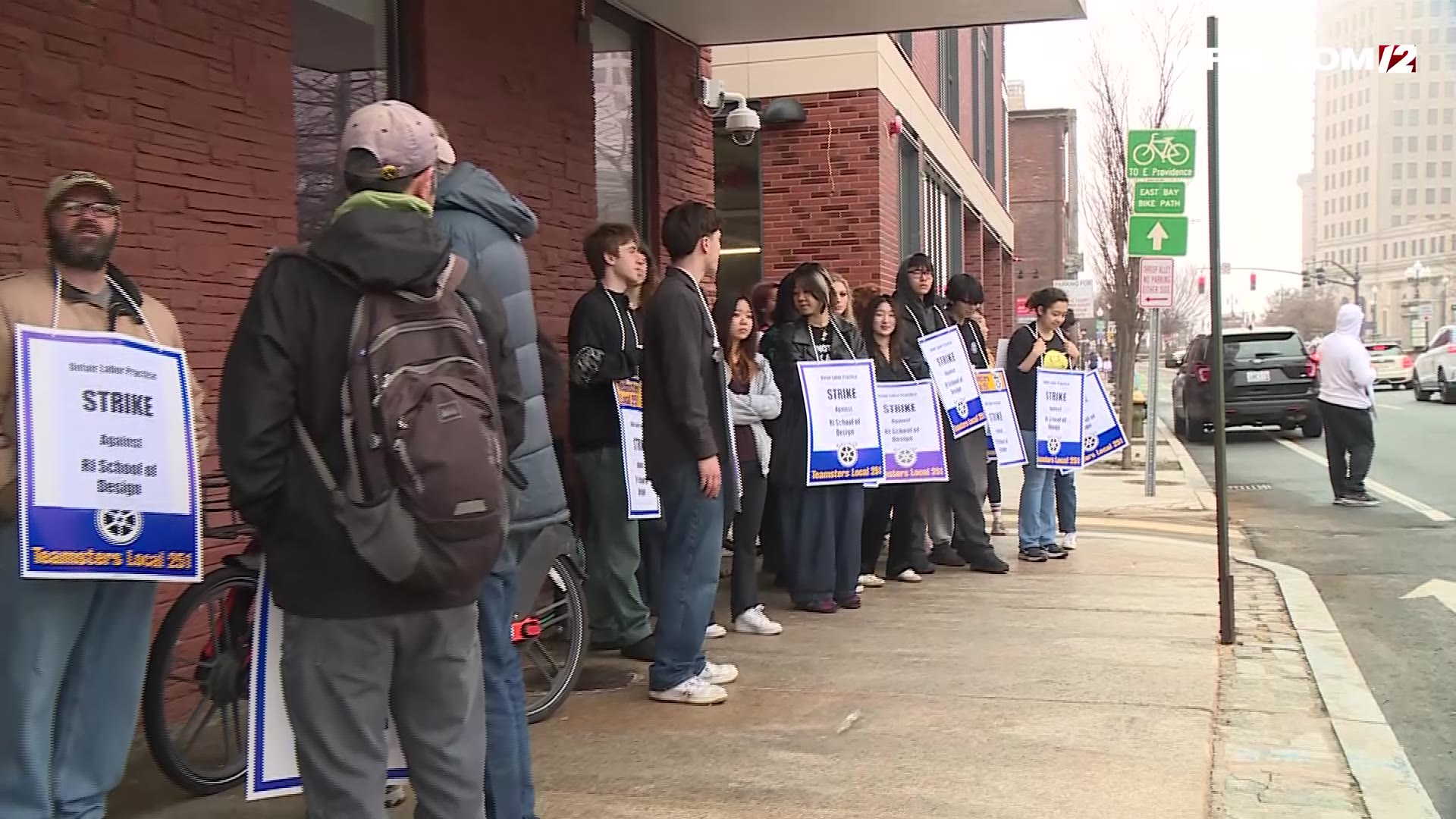 VIDEO NOW: Students protest on behalf of RISD workers – WPRI.com