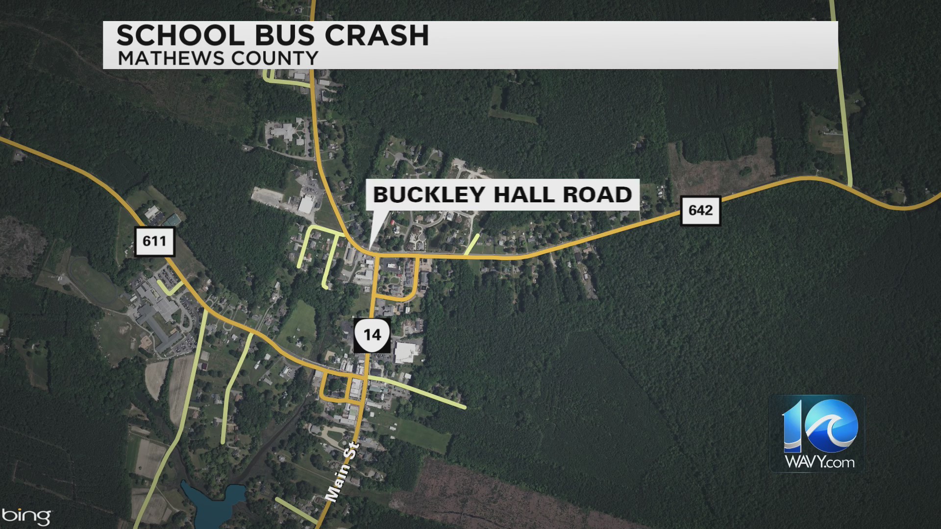 Police: School bus carrying 26 children crashes into ditch in Mathews ...