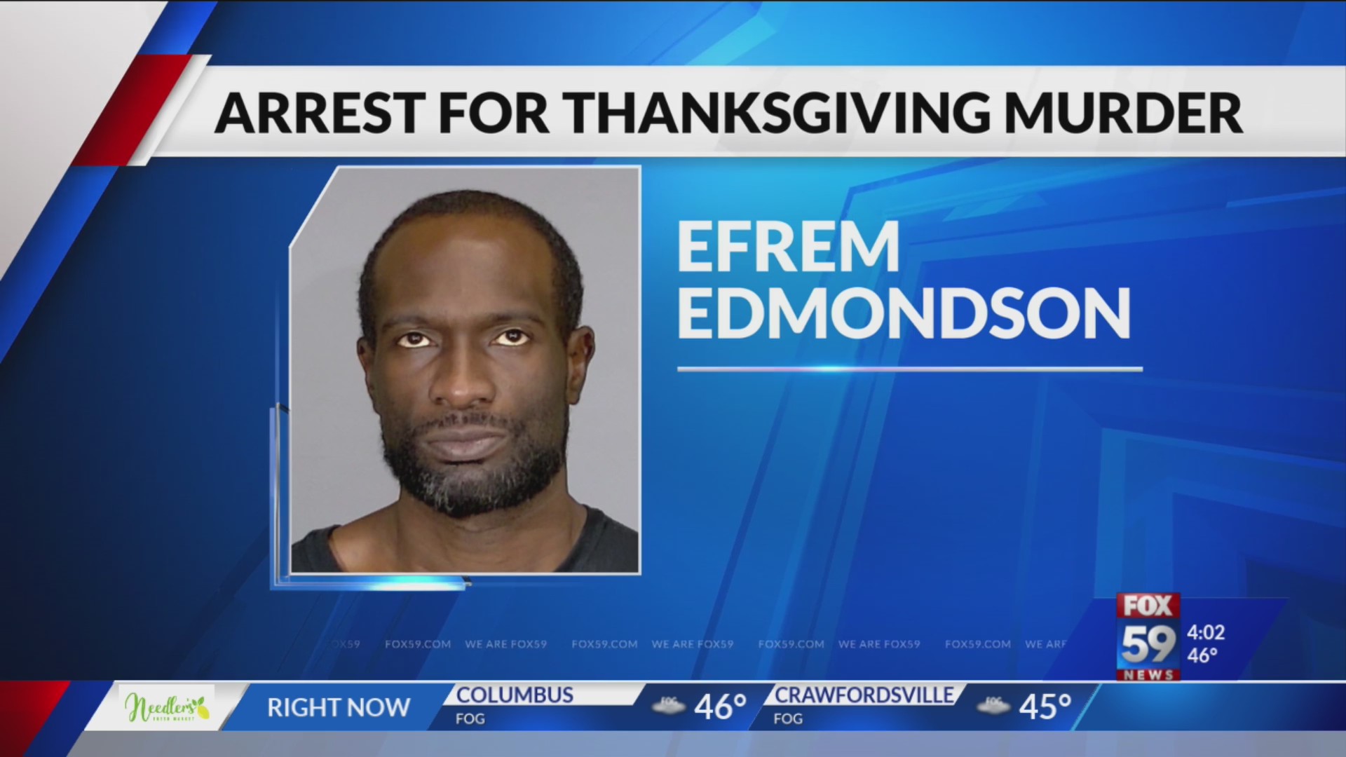Police Arrest Suspect In Thanksgiving Homicide Fox 59