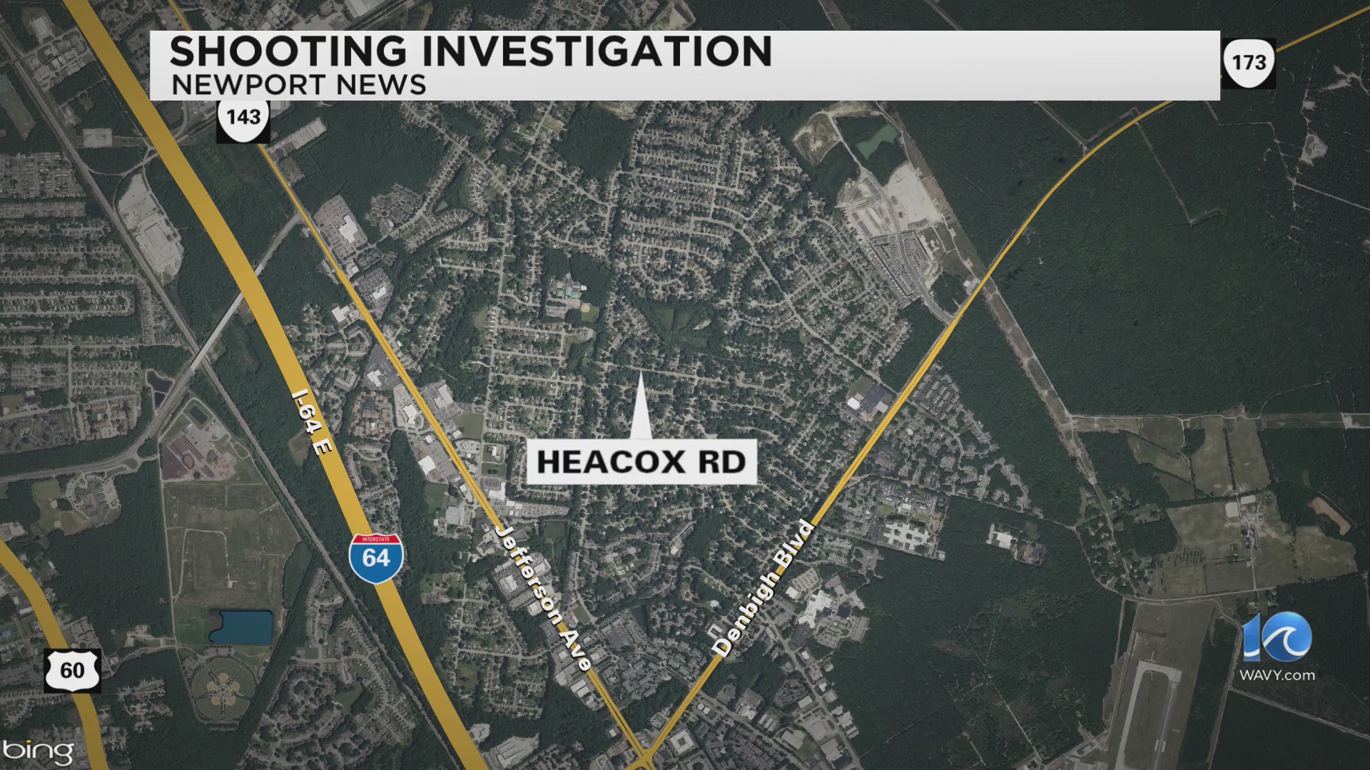 Woman shot on Heacox Lane in NN, appears accidental – WAVY.com