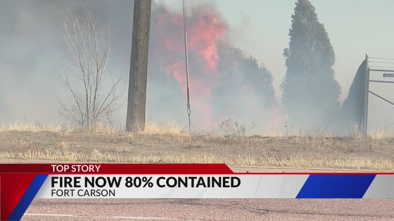 Fort Carson fire now 80% contained, no overnight growth – FOX21 News ...