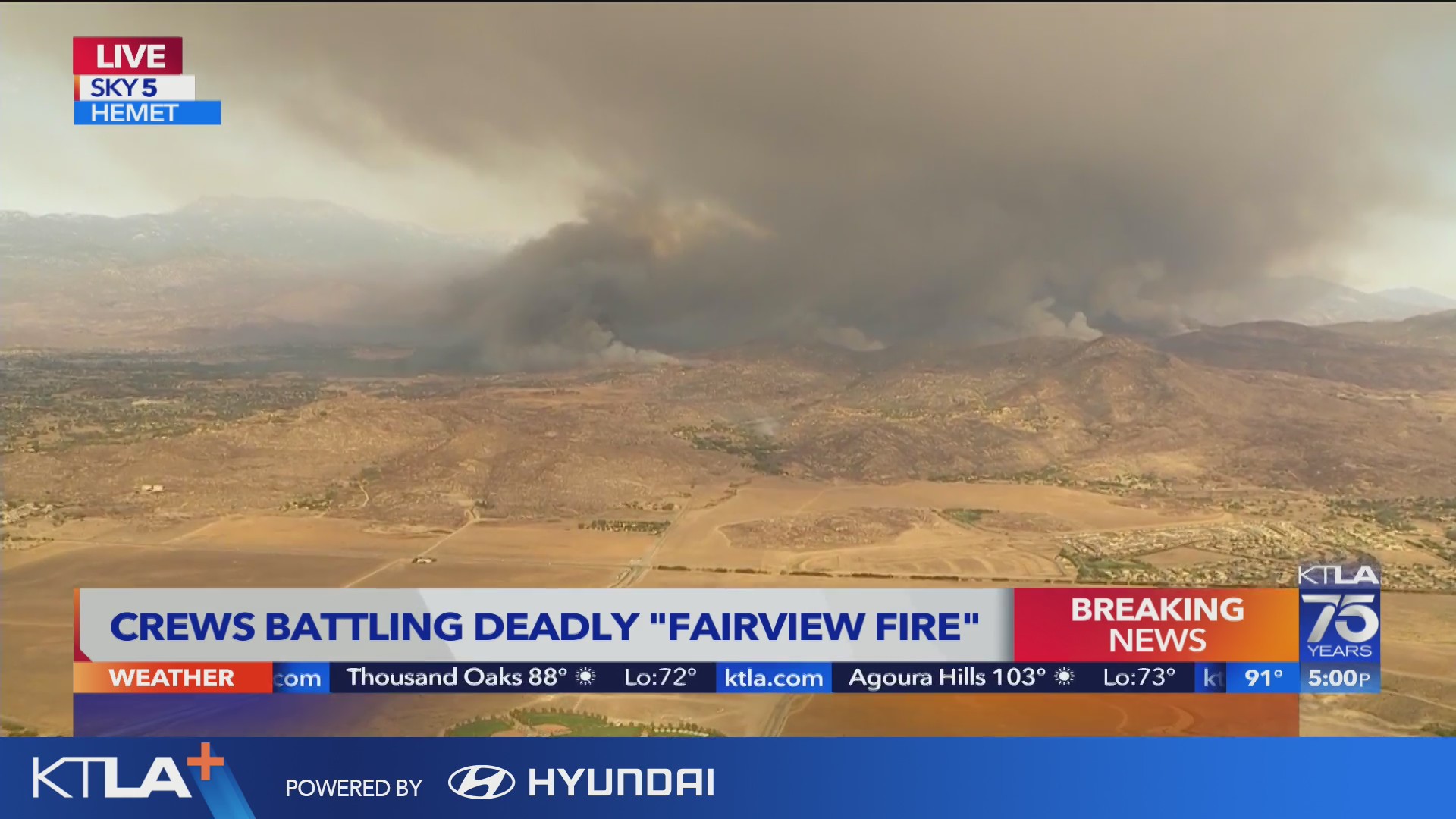 Deadly Fairview Fire in Hemet grows to 4,000 acres – KTLA