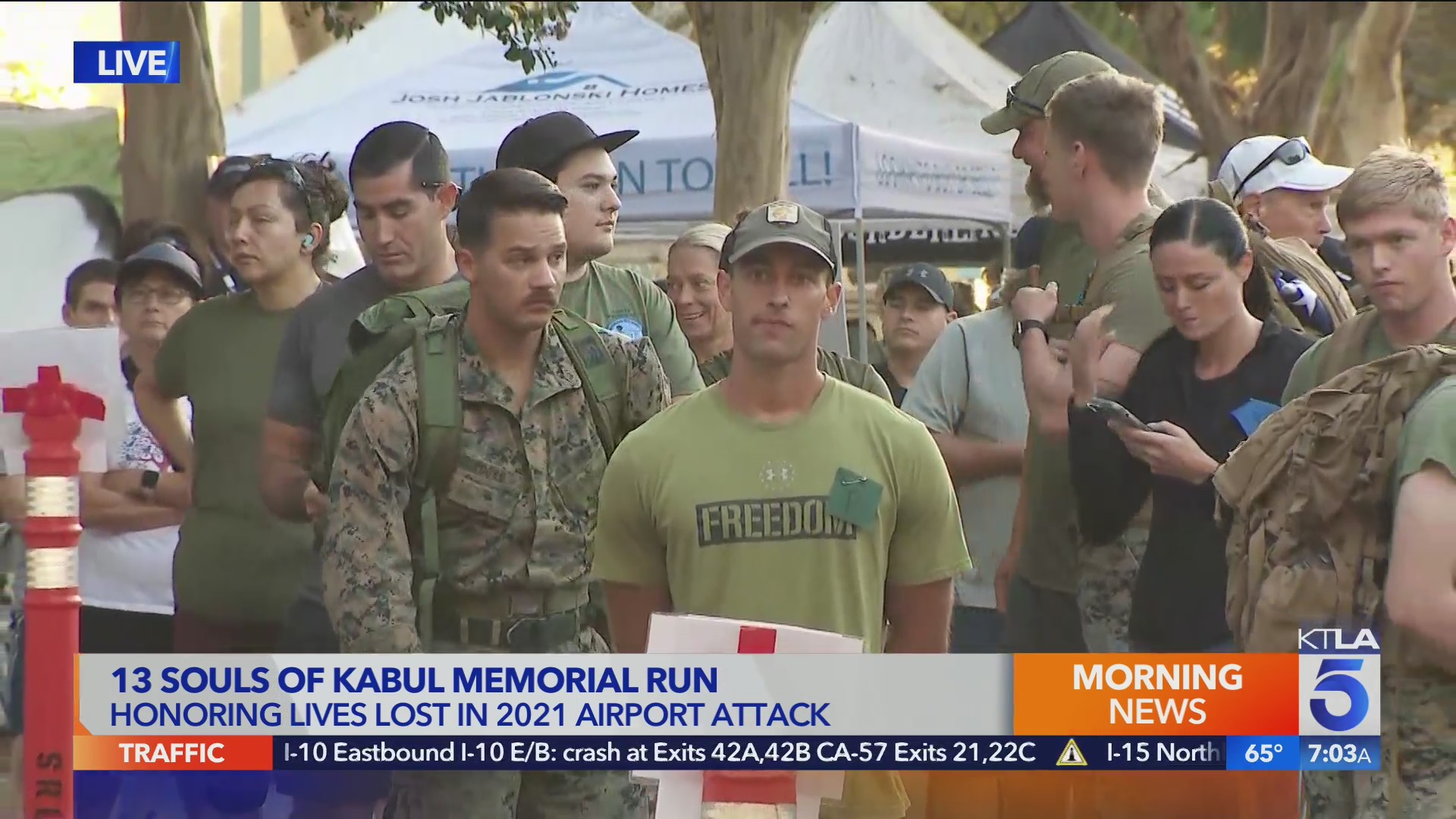 Memorial run honors 13 soldiers killed in Kabul – KTLA